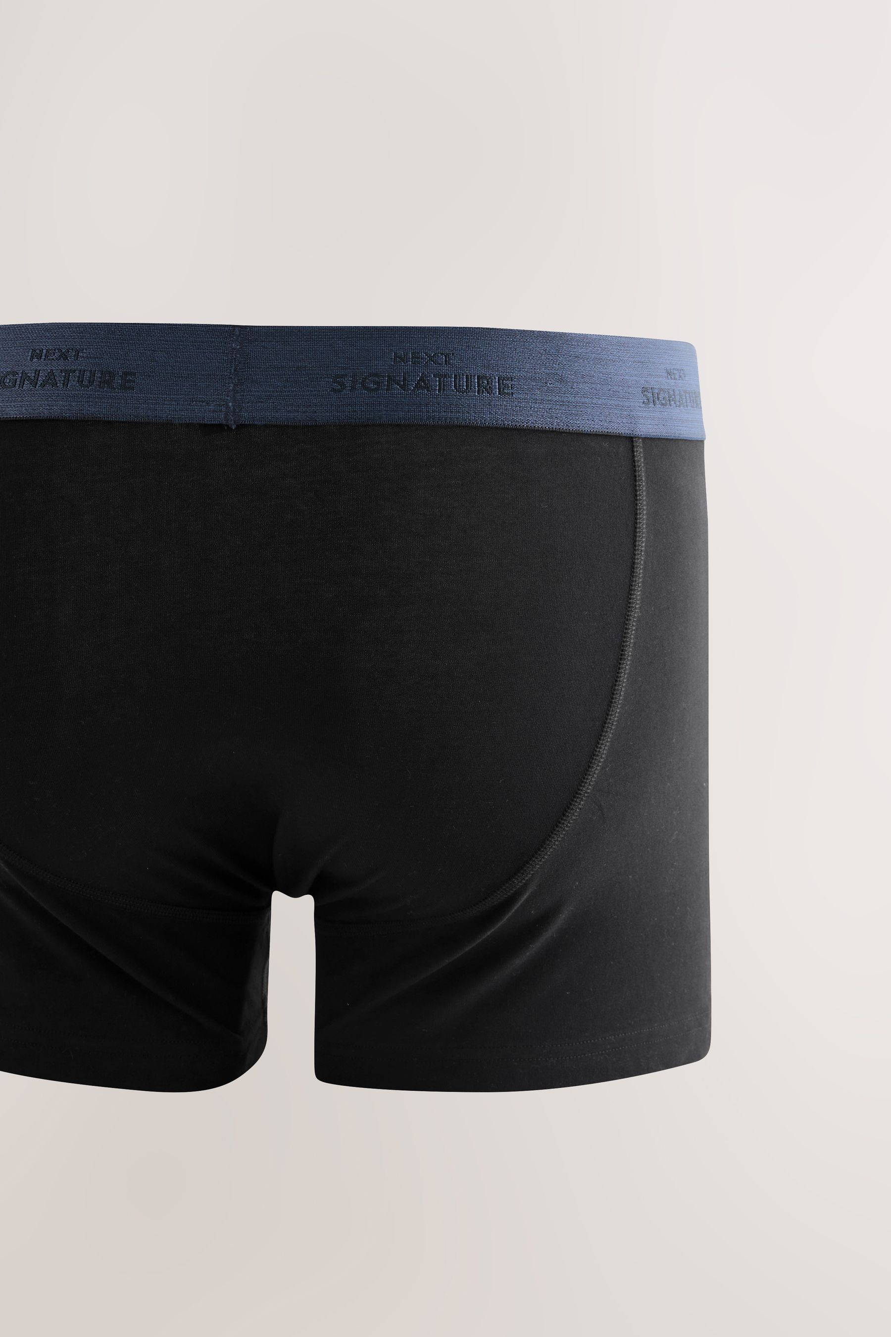 Buy Black Comfort Soft 4 pack Signature A-Front Boxers from the Next UK ...