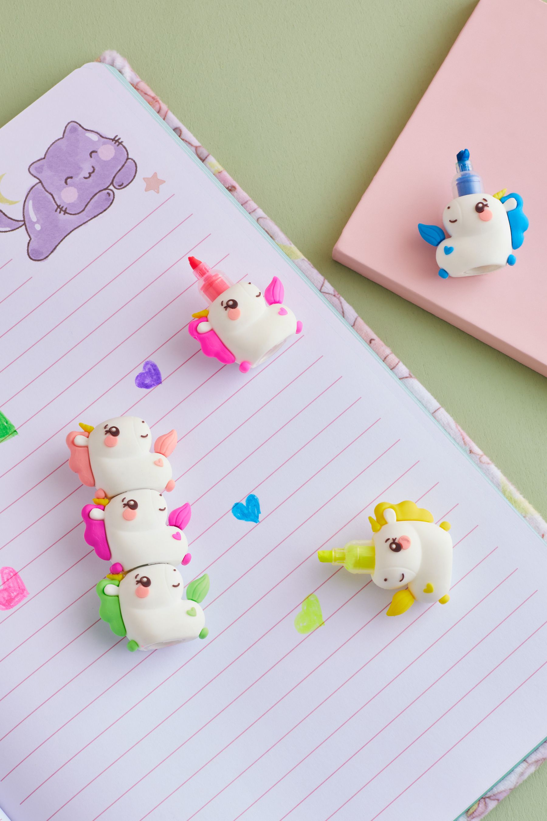 Buy Lilac Purple Kawaii Stacking Highlighter Pens from the Next UK ...