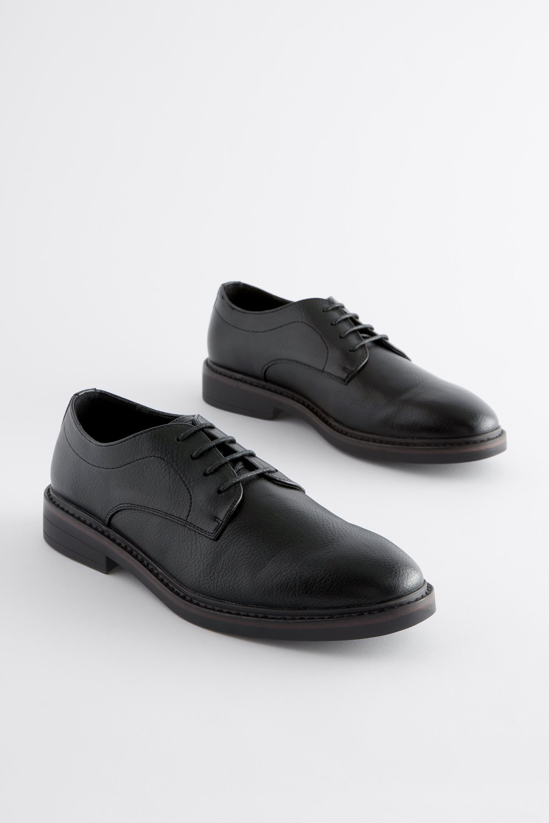 Buy Black Chunky Sole Derby Shoes from the Next UK online shop