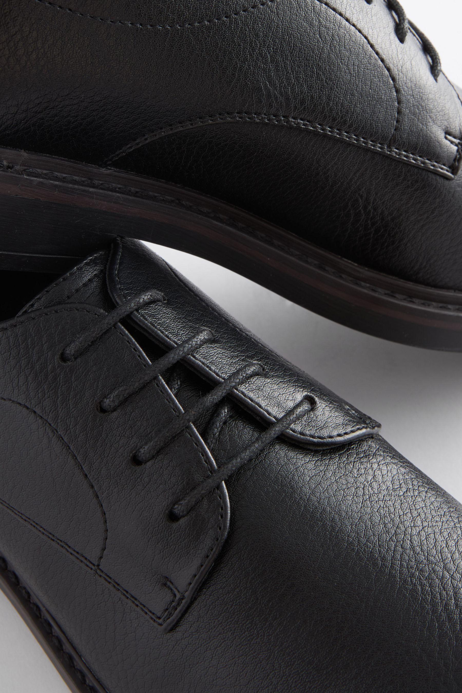 Buy Black Chunky Sole Derby Shoes from the Next UK online shop
