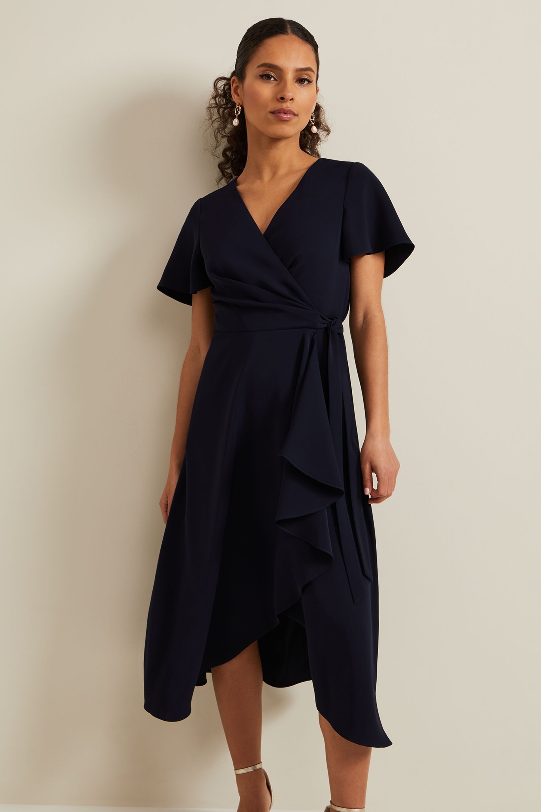 Buy Phase Eight Blue Petite Julissa Wrap Dress from Next Ireland