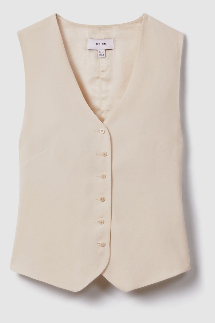 Buy Reiss Cream Petra Single Breasted Waistcoat from the Next UK online ...
