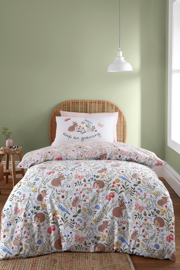 Buy RHS White Garden Animals Reversible Duvet Cover Set from the Next ...