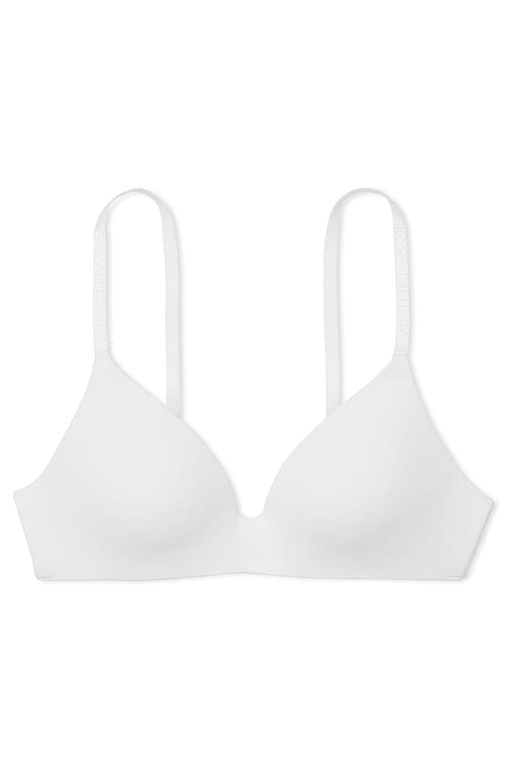 Buy Victoria's Secret White Logo Non Wired Lightly Lined Bra from the ...