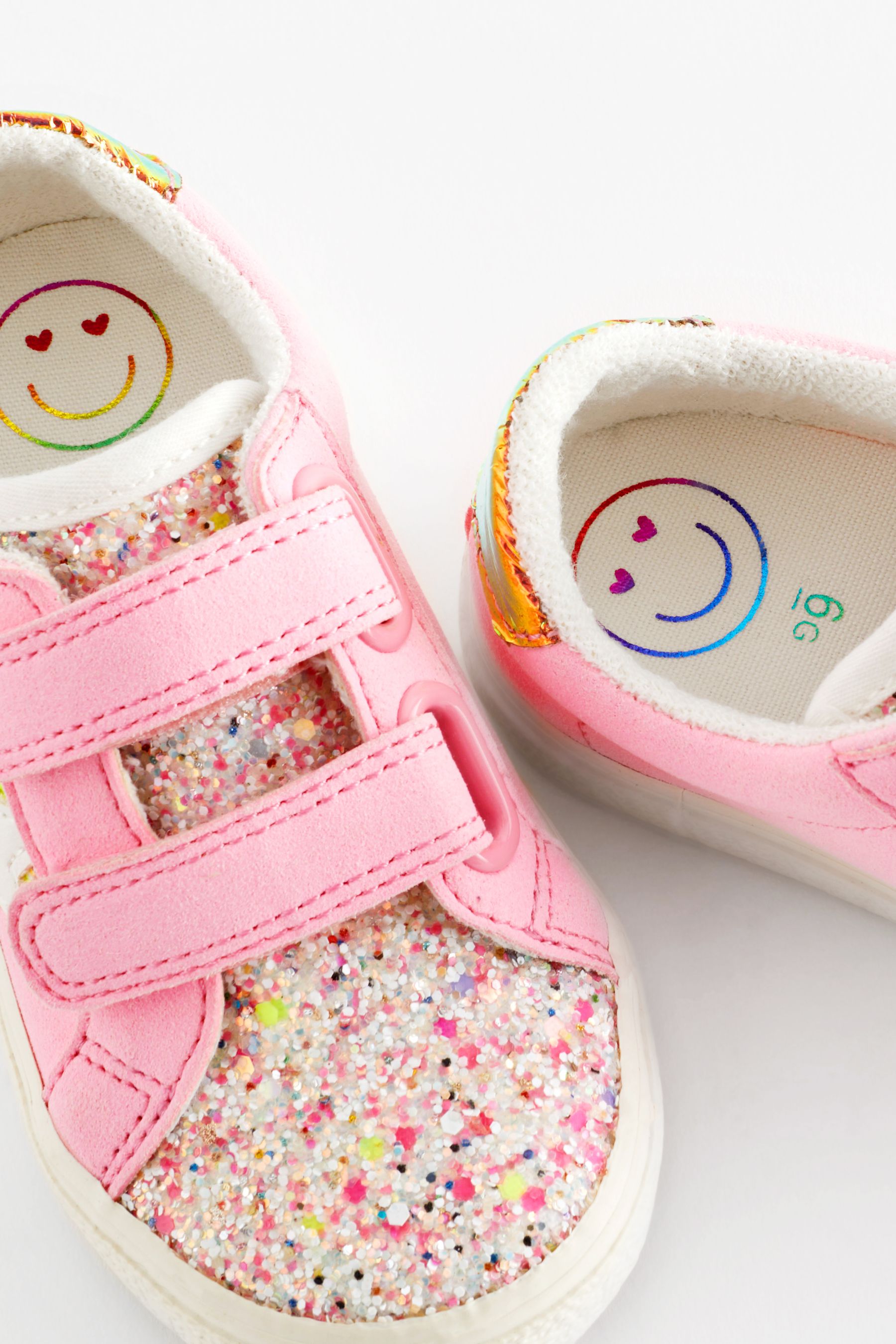 Buy Pink Standard Fit (F) Star Touch Fasten Trainers from the Next UK ...