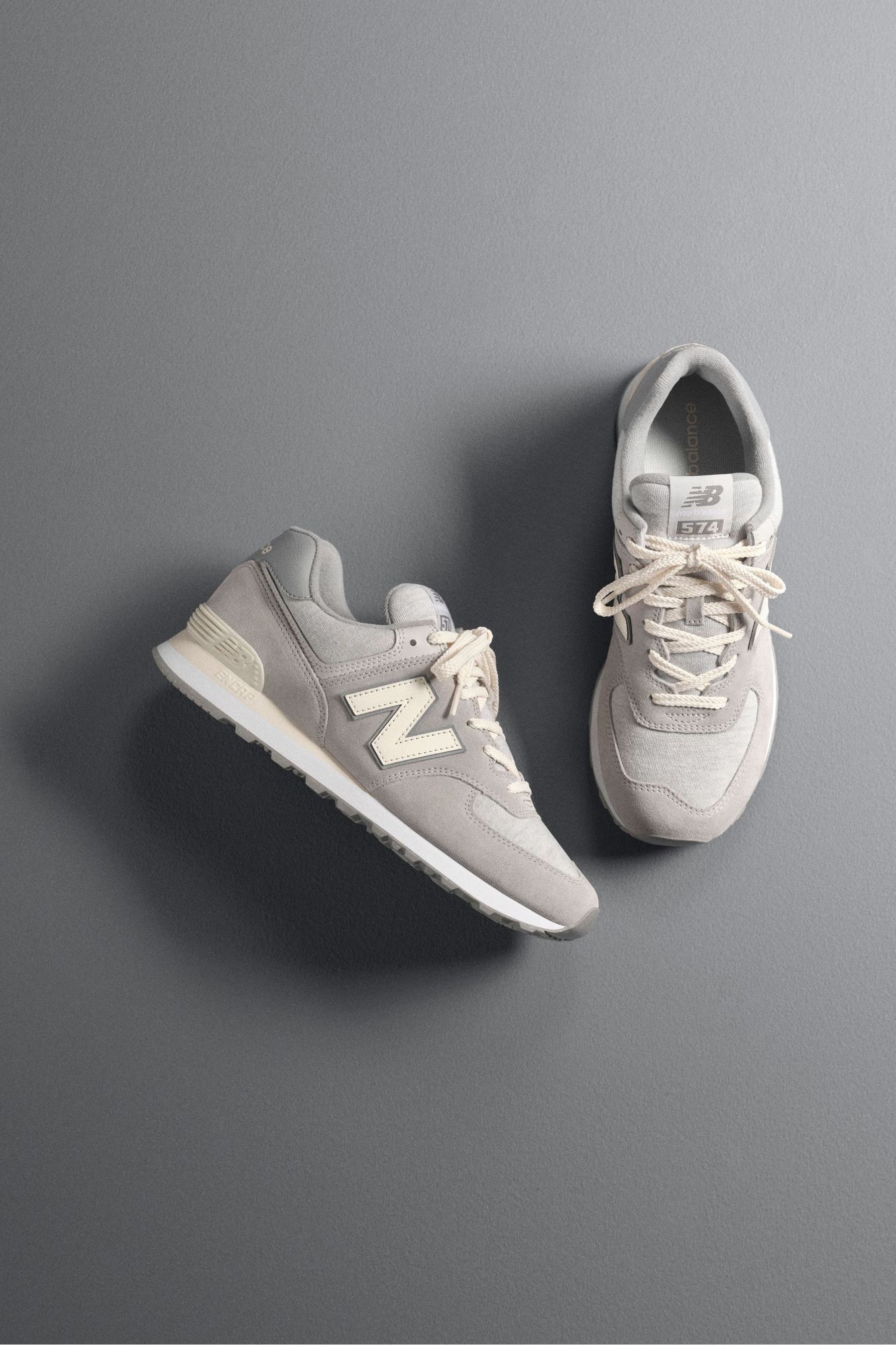 Buy New Balance Light Grey Mens 574 Trainers from the Next UK online shop