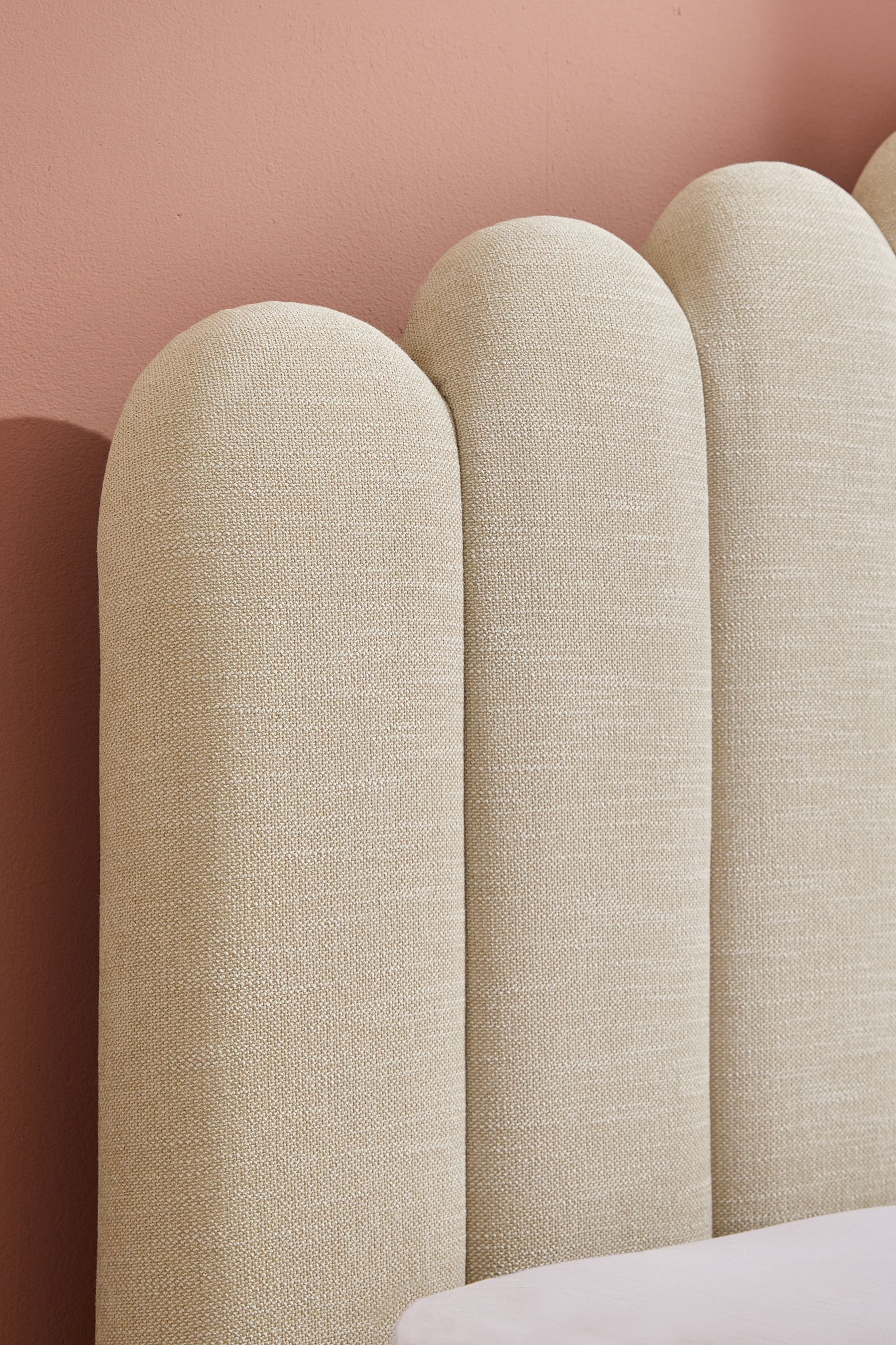 Buy Soft Texture Light Natural Adele Upholstered Bed Frame from the ...