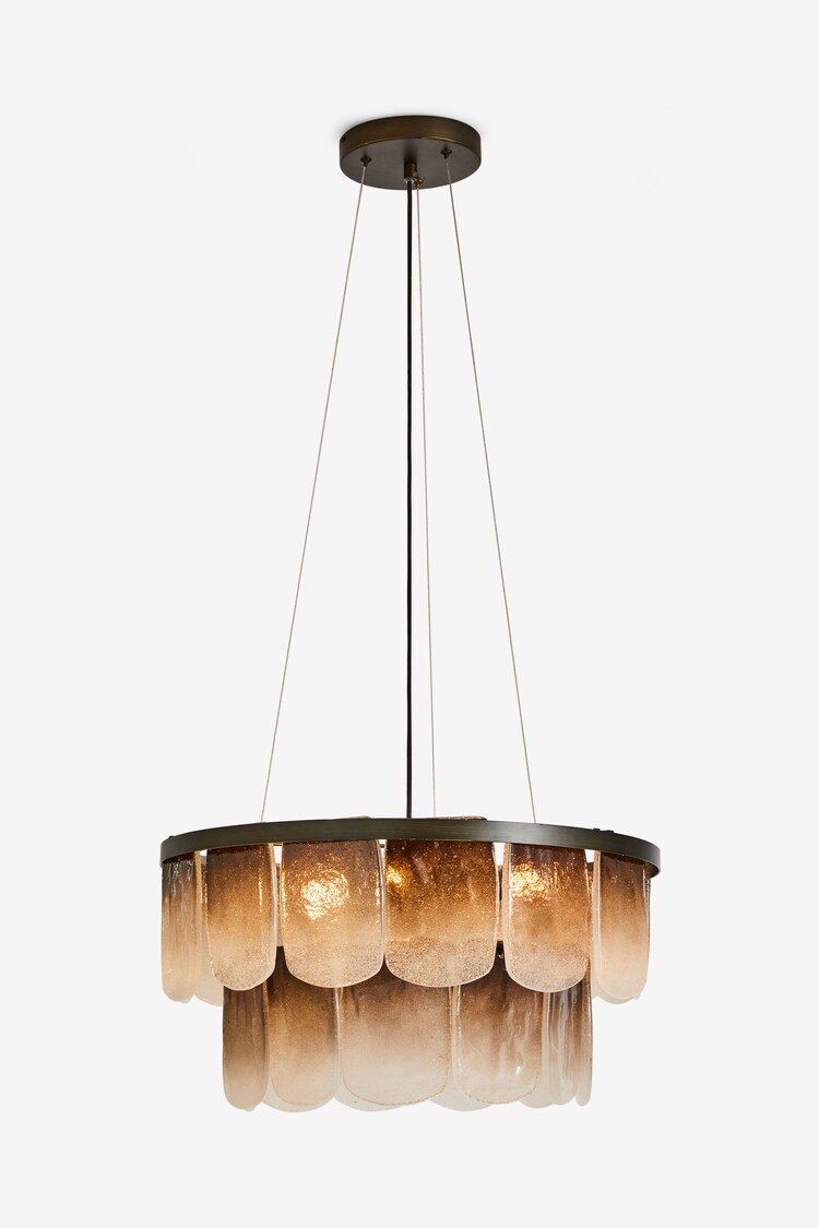 Buy French Connection Brown Ombre Malandi Chandelier Light from the ...