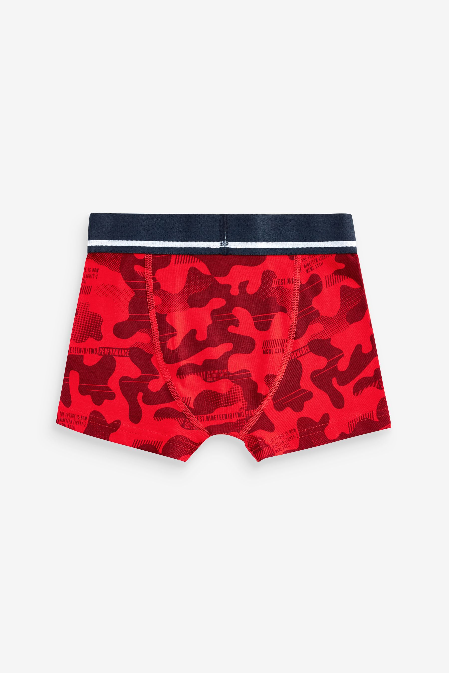 Buy Red Blue Camoflague Trunks 7 Pack (1.5-16yrs) from the Next UK ...