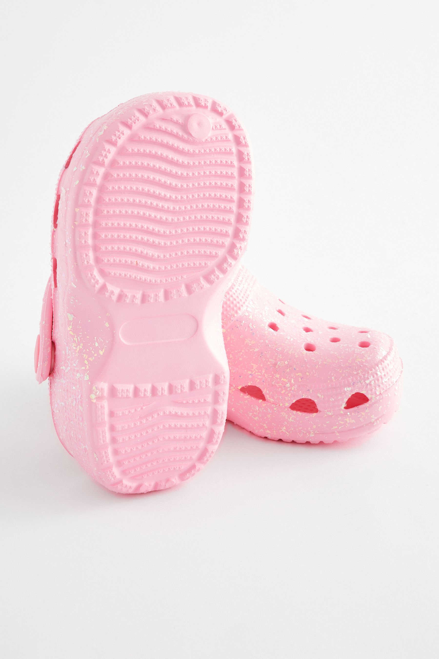 Buy Pink Glitter Clogs from the Next UK online shop
