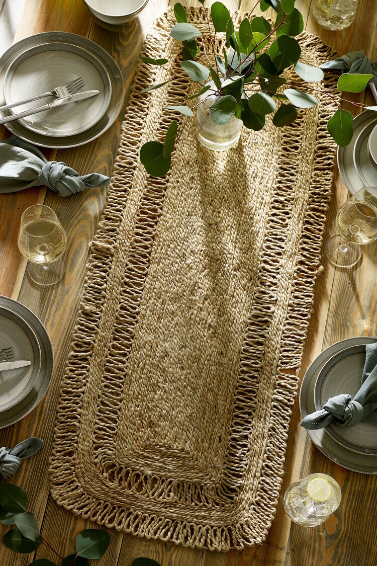 Buy Natural Jute Kitchen Table Runner from the Next UK online shop