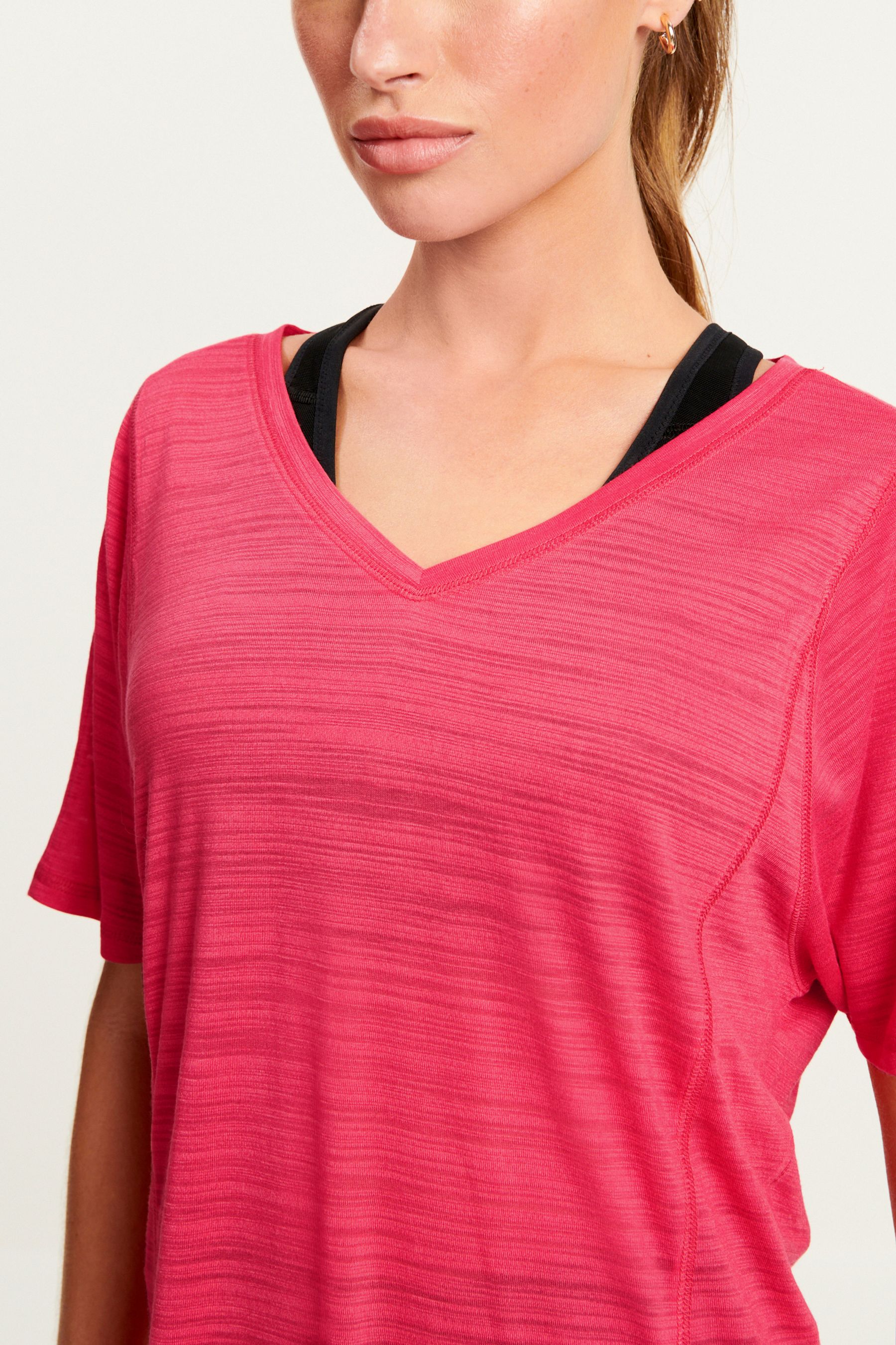 Buy Bright Pink Active Sports Short Sleeve V-Neck Top from the Next UK ...