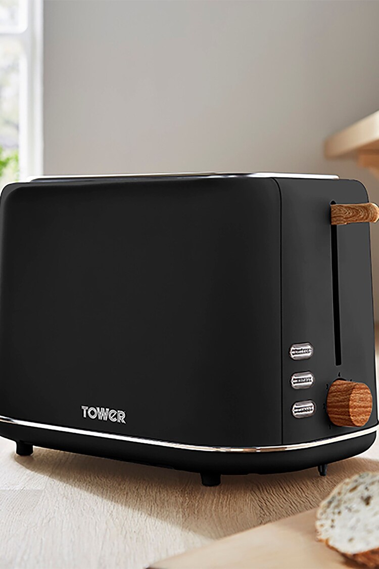 Buy Tower Black Scandi 2 Slice Toaster 800W from the Next UK online shop