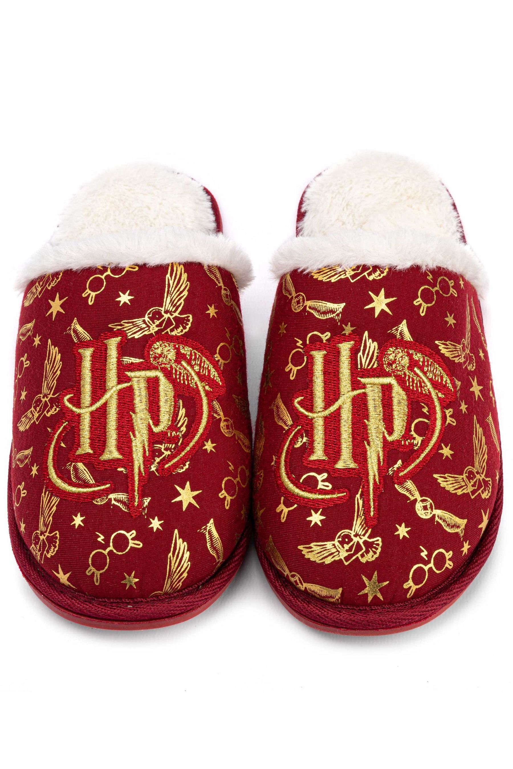 Buy Vanilla Underground Red Harry Potter Adult Slippers from the Next ...