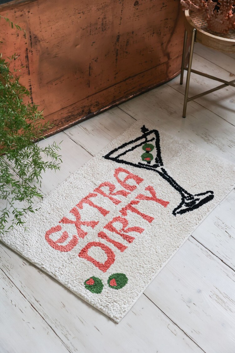 Buy Rockett St George Natural Extra Dirty Martini 100% Cotton Bath Mat ...