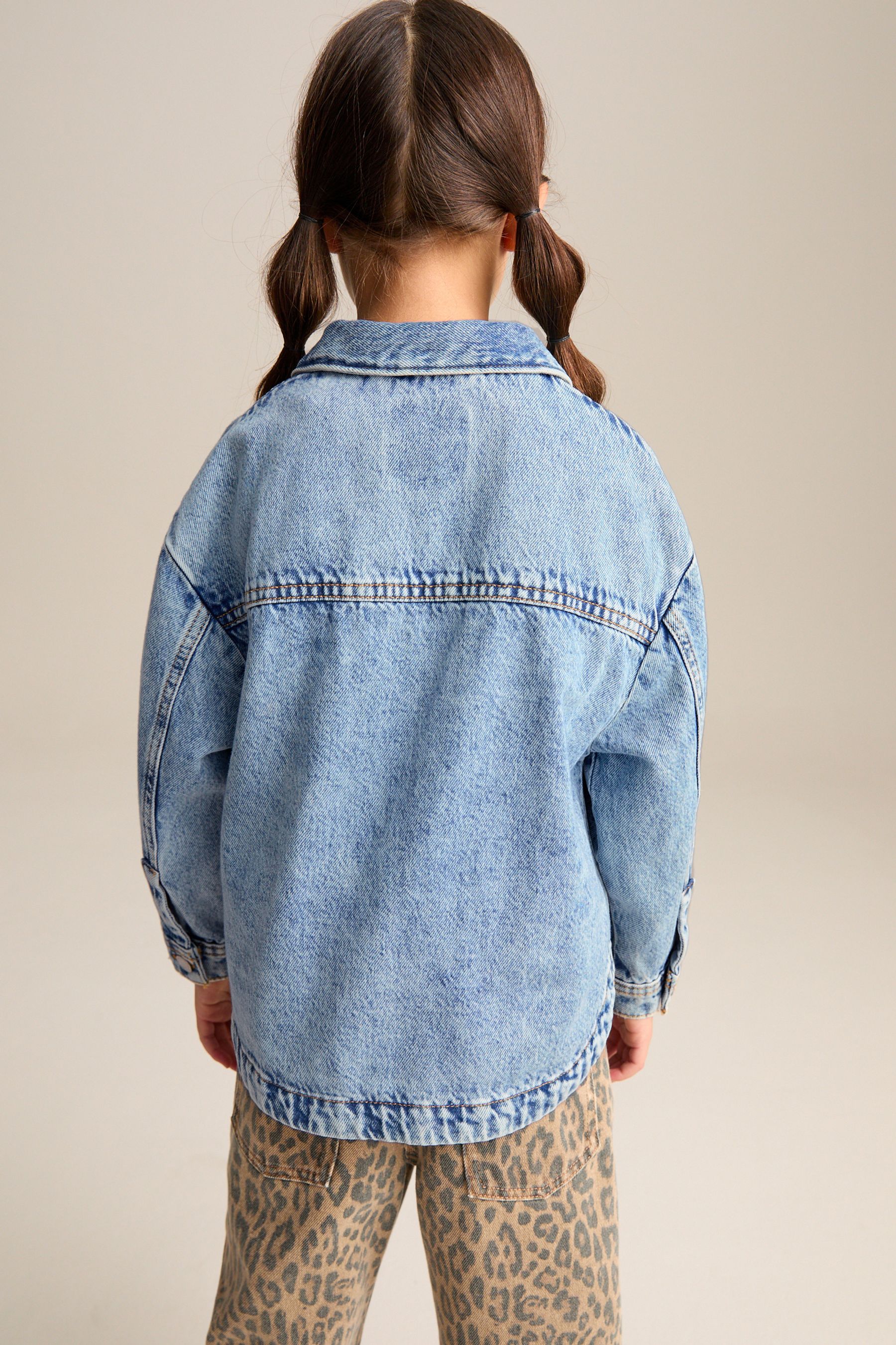 Buy Mid Blue 100% Cotton Denim Shacket (3-16yrs) from the Next UK ...