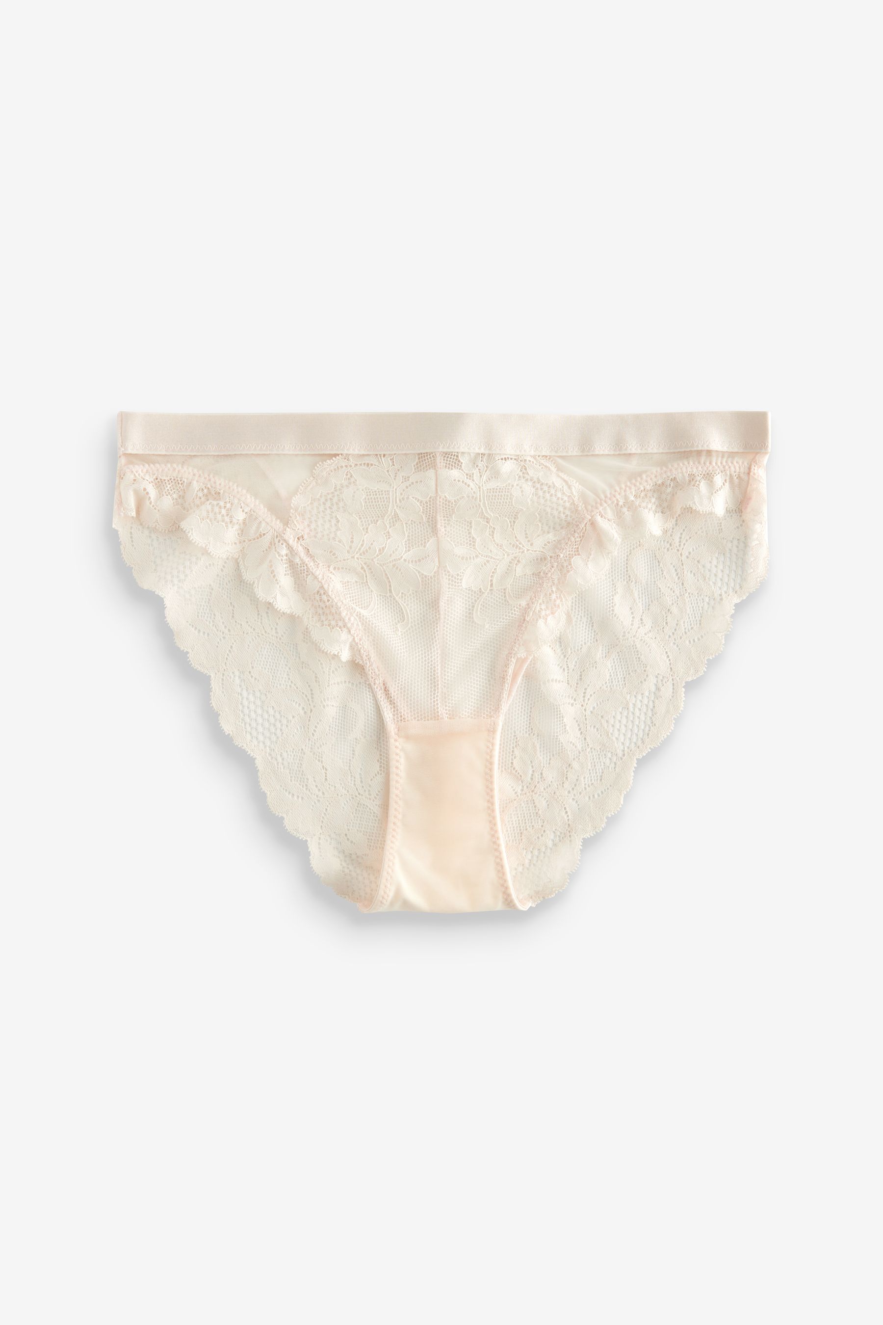 Buy Mint Green/Cream High Leg Lace Knickers 2 Pack from the Next UK ...