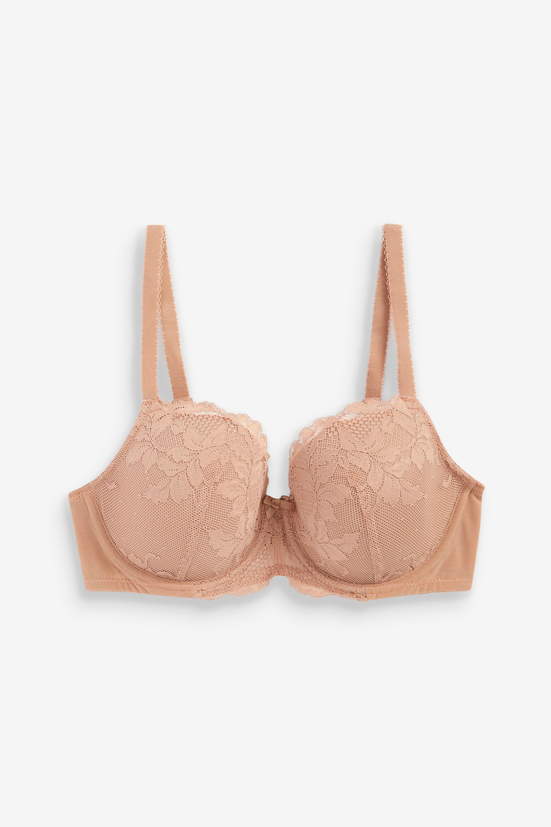 Buy Neutral/Navy Blue Pad Balcony DD+ Lace Bras 2 Pack from the Next UK ...