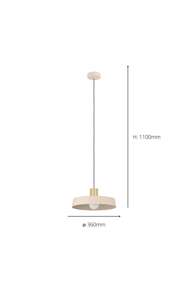 Buy Eglo Cream Valdiola IP20 Angular Pendant from the Next UK online shop