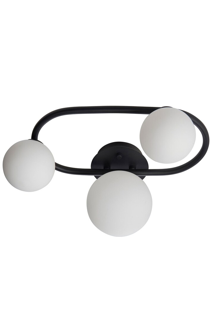Buy Gallery Home Black Kent 3 Bulb Bathroom Ceiling Light from the Next ...