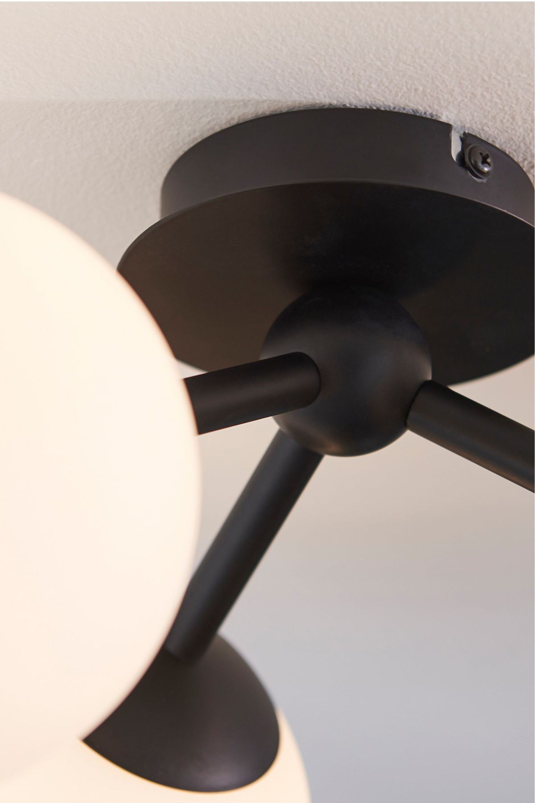 Buy Gallery Home Black Kent 3 Bulb Bathroom Ceiling Light from the Next ...