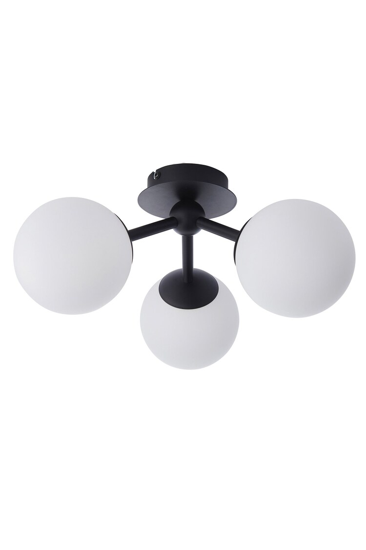 Buy Gallery Home Black Kent 3 Bulb Bathroom Ceiling Light from the Next ...