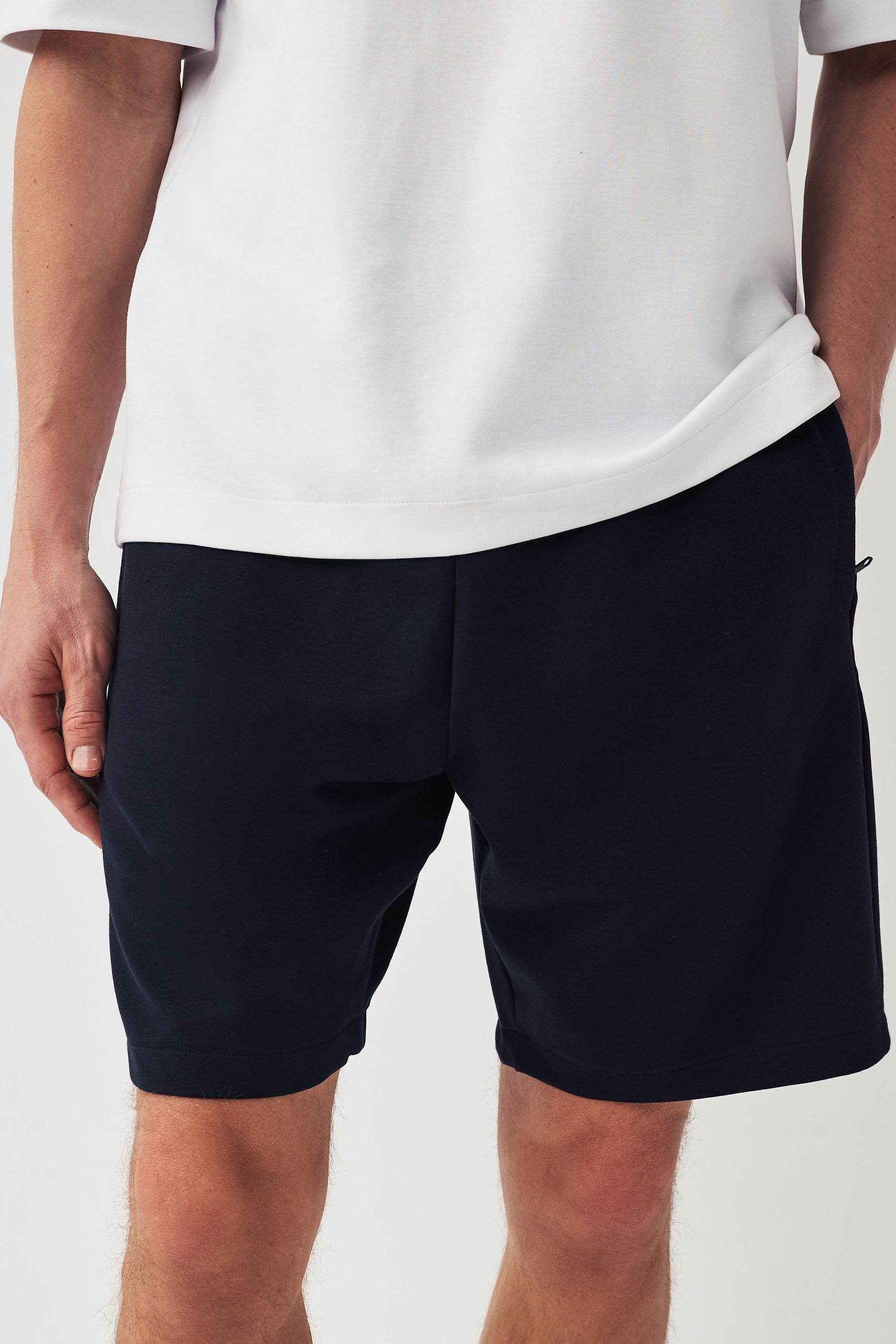 Buy Slate/Navy 2 Pack Zip Pocket Jersey Shorts from the Next UK online shop