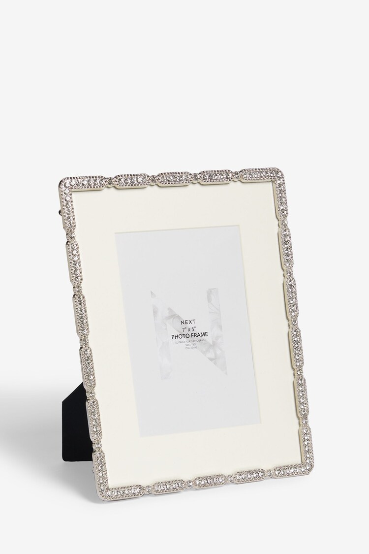 Buy Silver Metal Diamante Photo Frame from the Next UK online shop