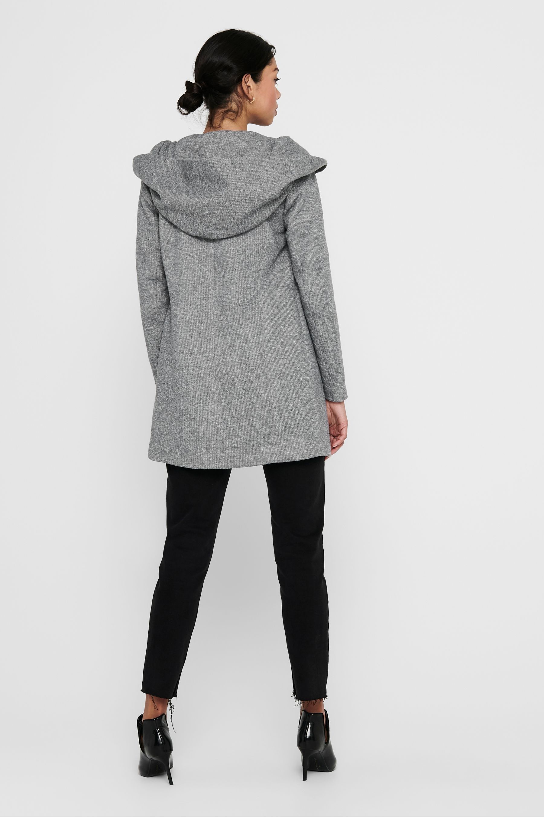 Buy ONLY Grey Hooded Smart Coat from the Next UK online shop