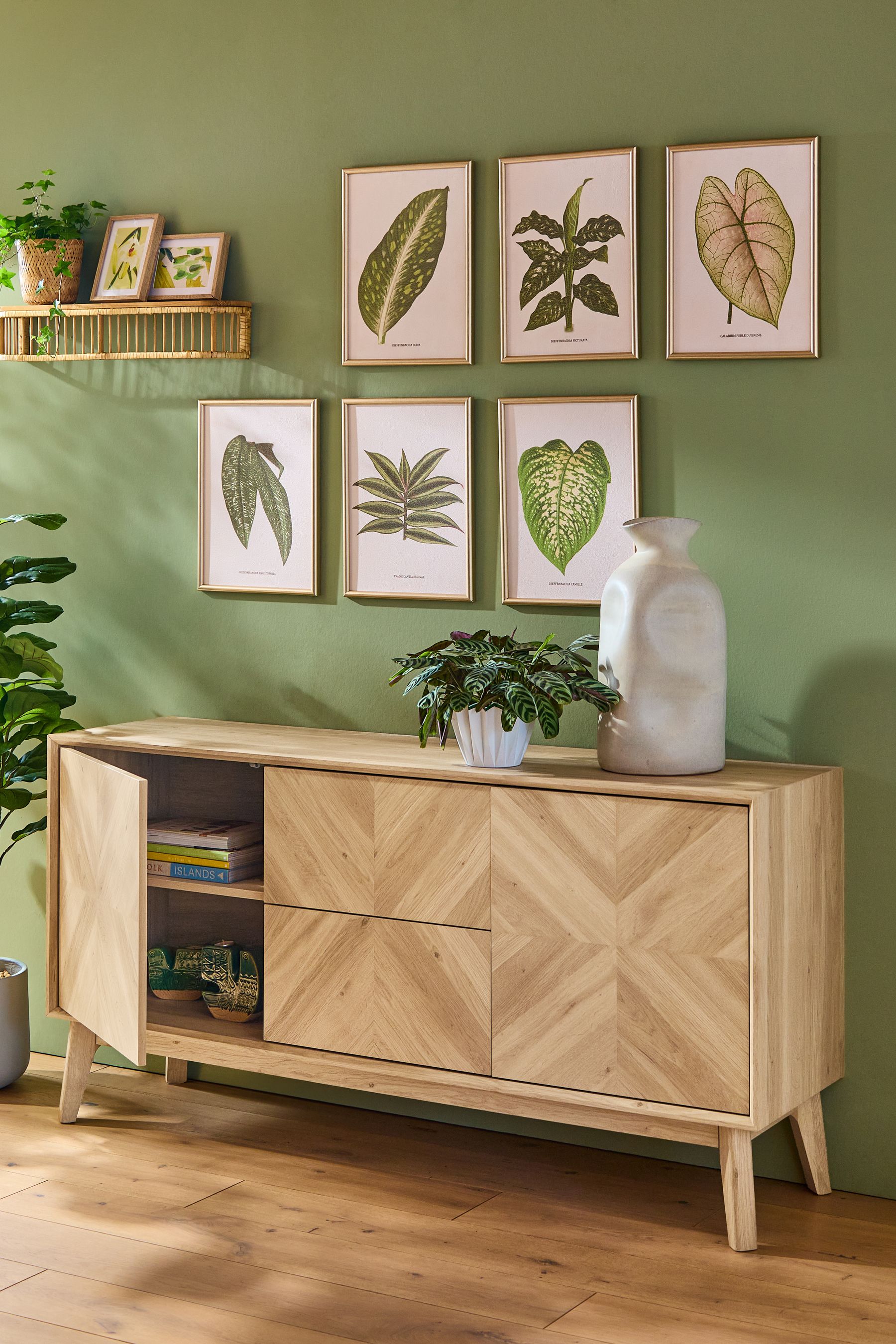 Buy Light Natural Hayford Oak Effect Large Large Sideboard from the ...