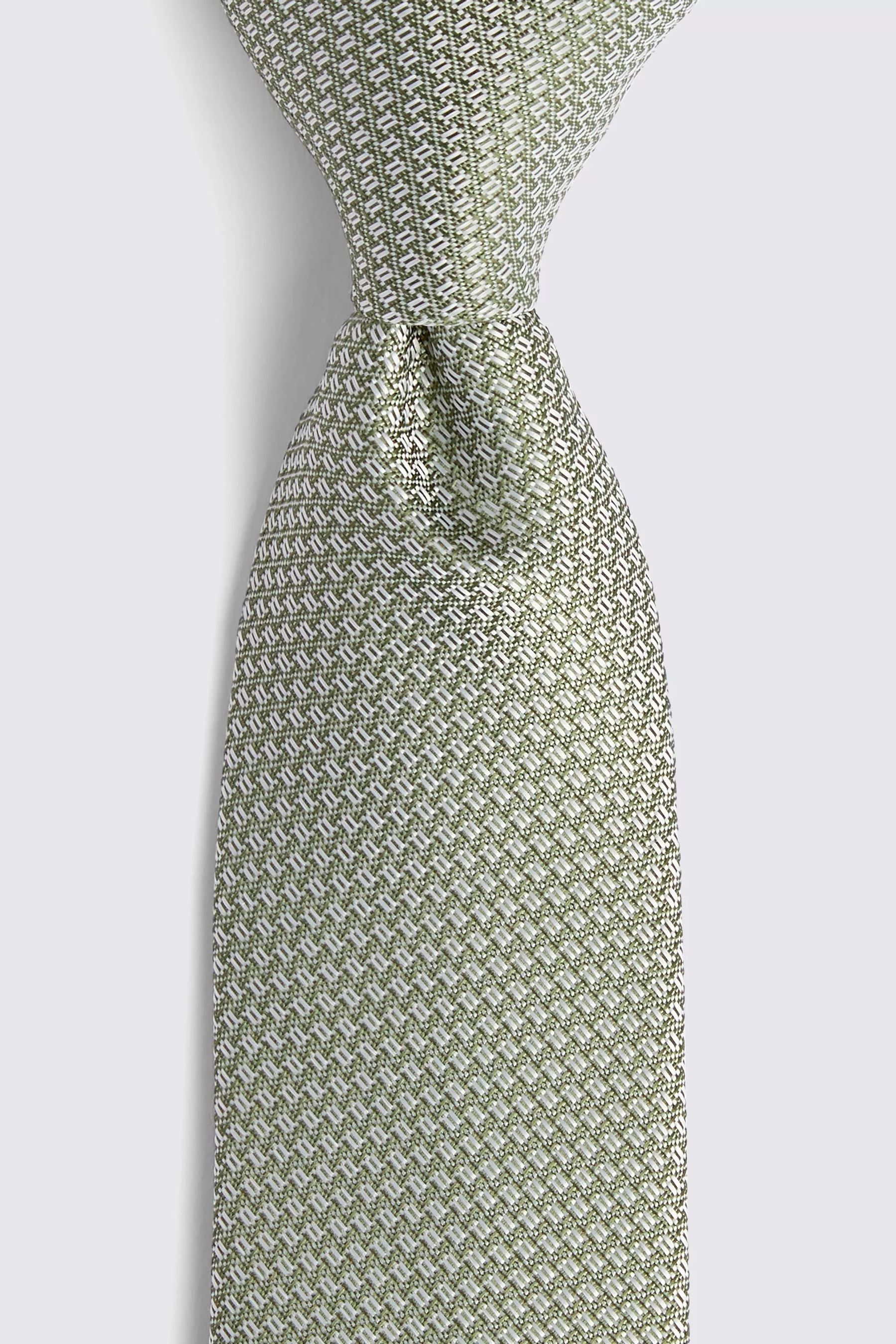 Buy MOSS Light Green Textured Tie from the Next UK online shop