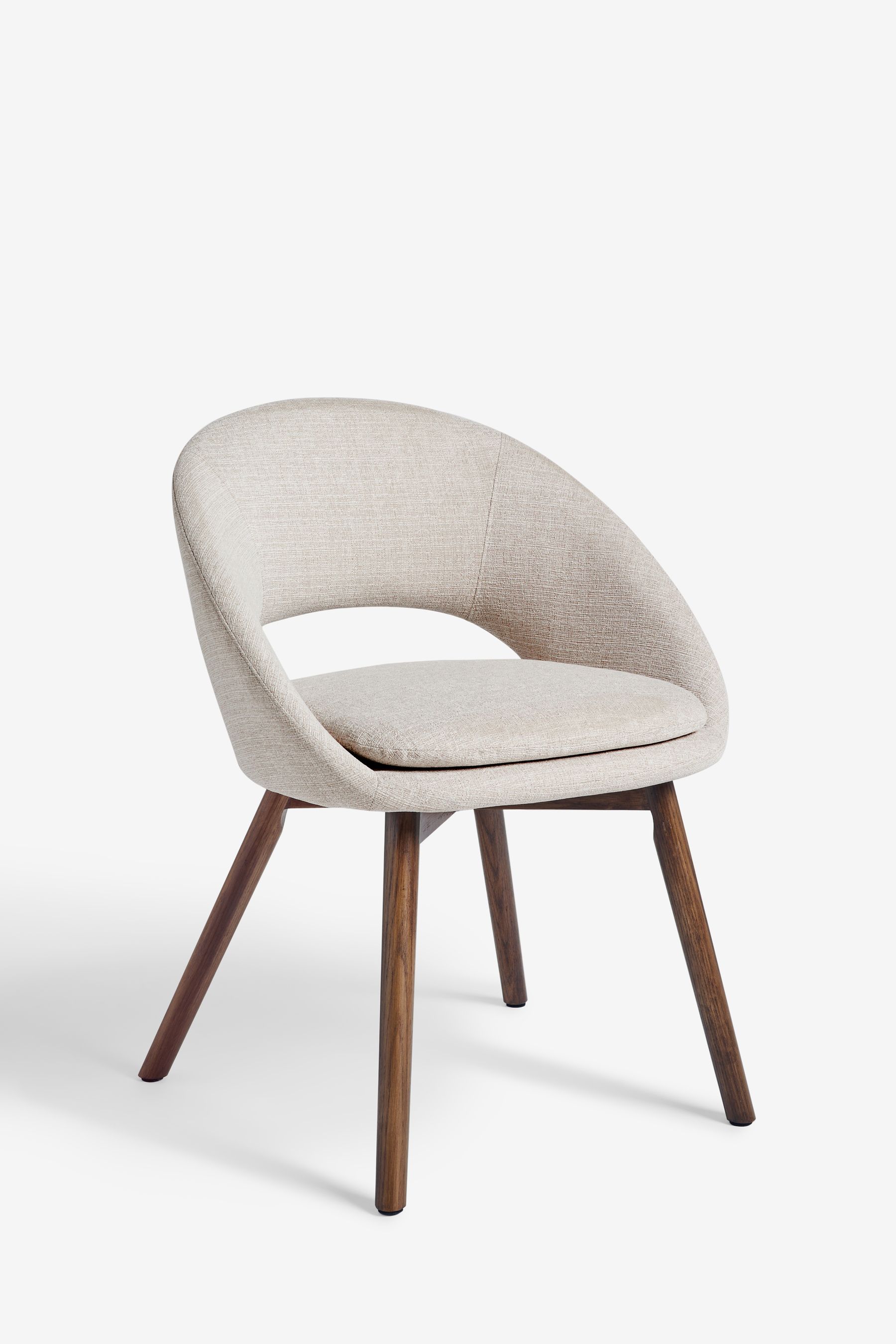 Buy Set of 2 Tweedy Plain Light Natural Hewitt Dark Wood Leg Dining ...