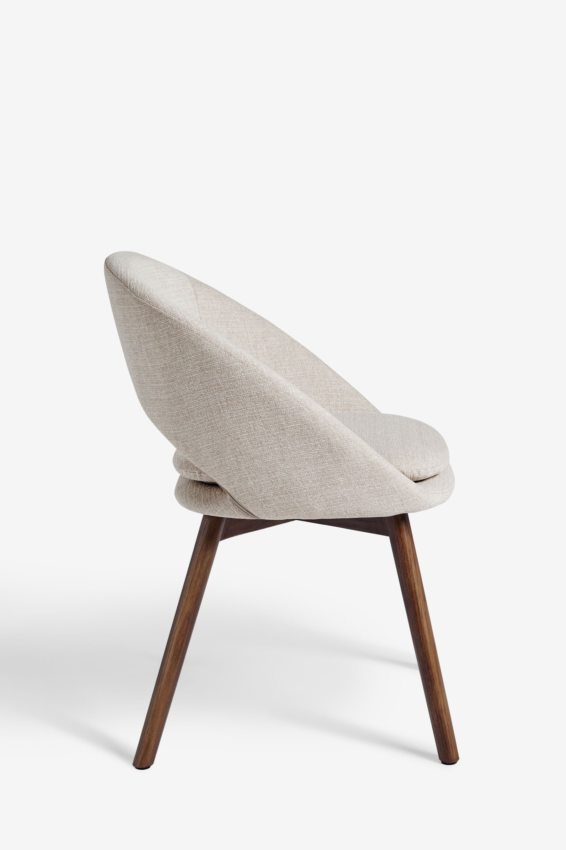 Buy Set of 2 Tweedy Plain Light Natural Hewitt Dark Wood Leg Dining ...