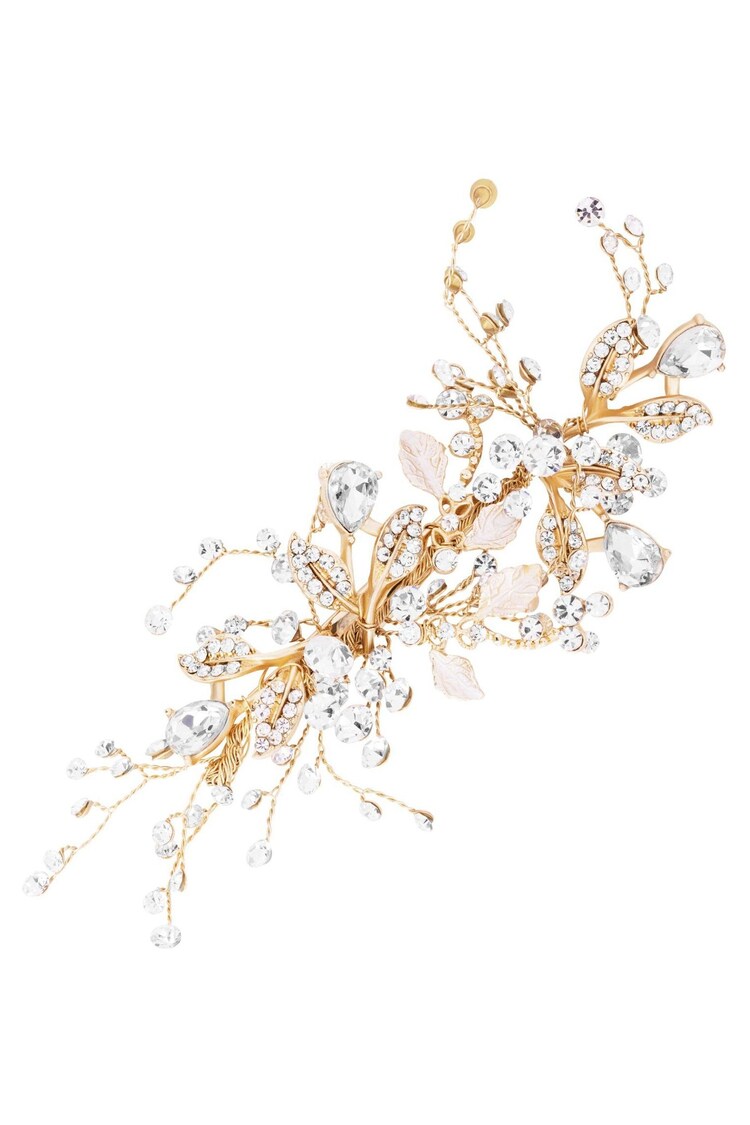 Buy Jon Richard Gold Plated Harmony Leaf And Crystal Gift Pouch Sprig ...