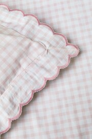 Buy Pink Gingham 100% Cotton Printed Bedding Duvet Cover and Pillowcase ...