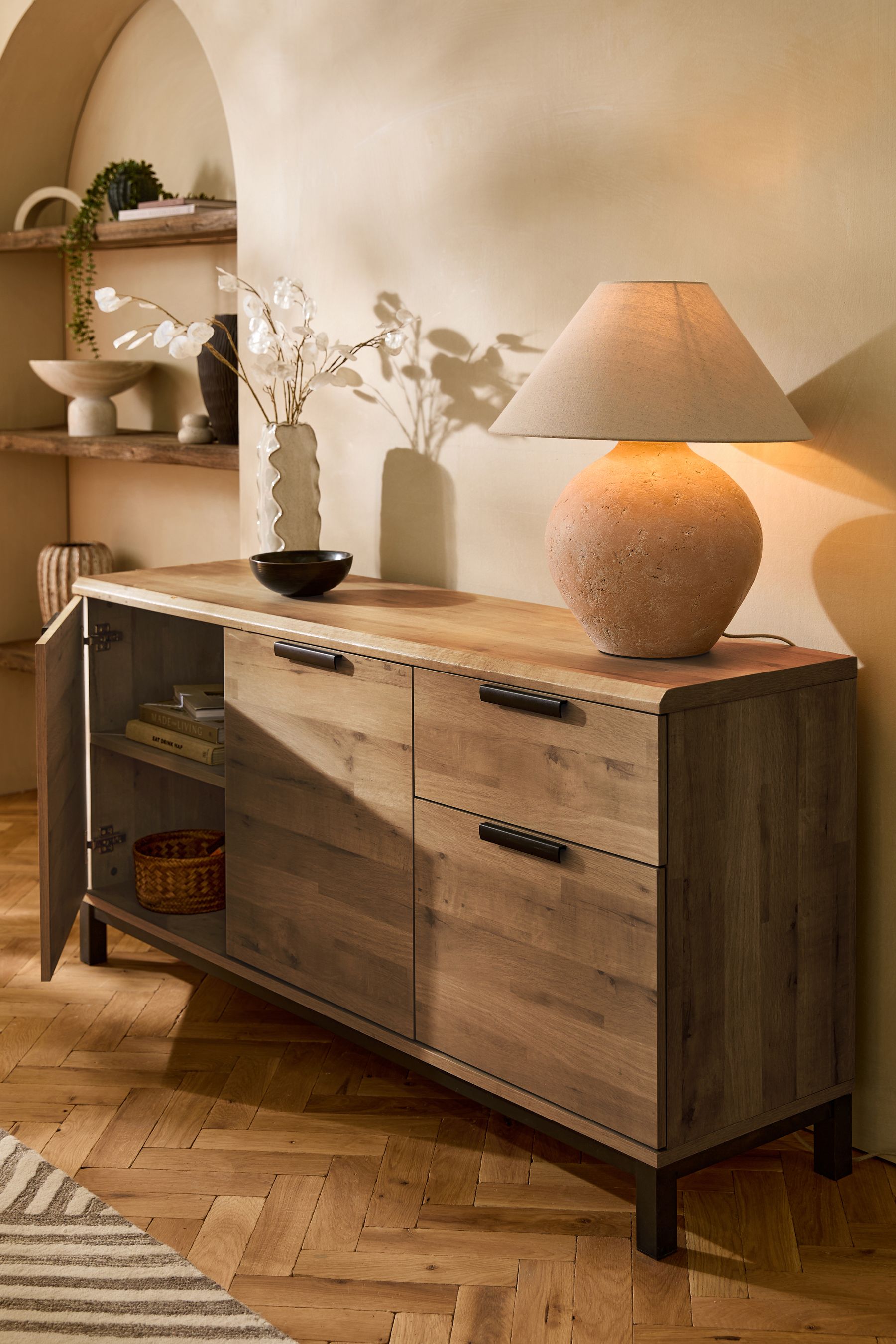 Buy Dark Bronx Oak Effect Sideboard from the Next UK online shop