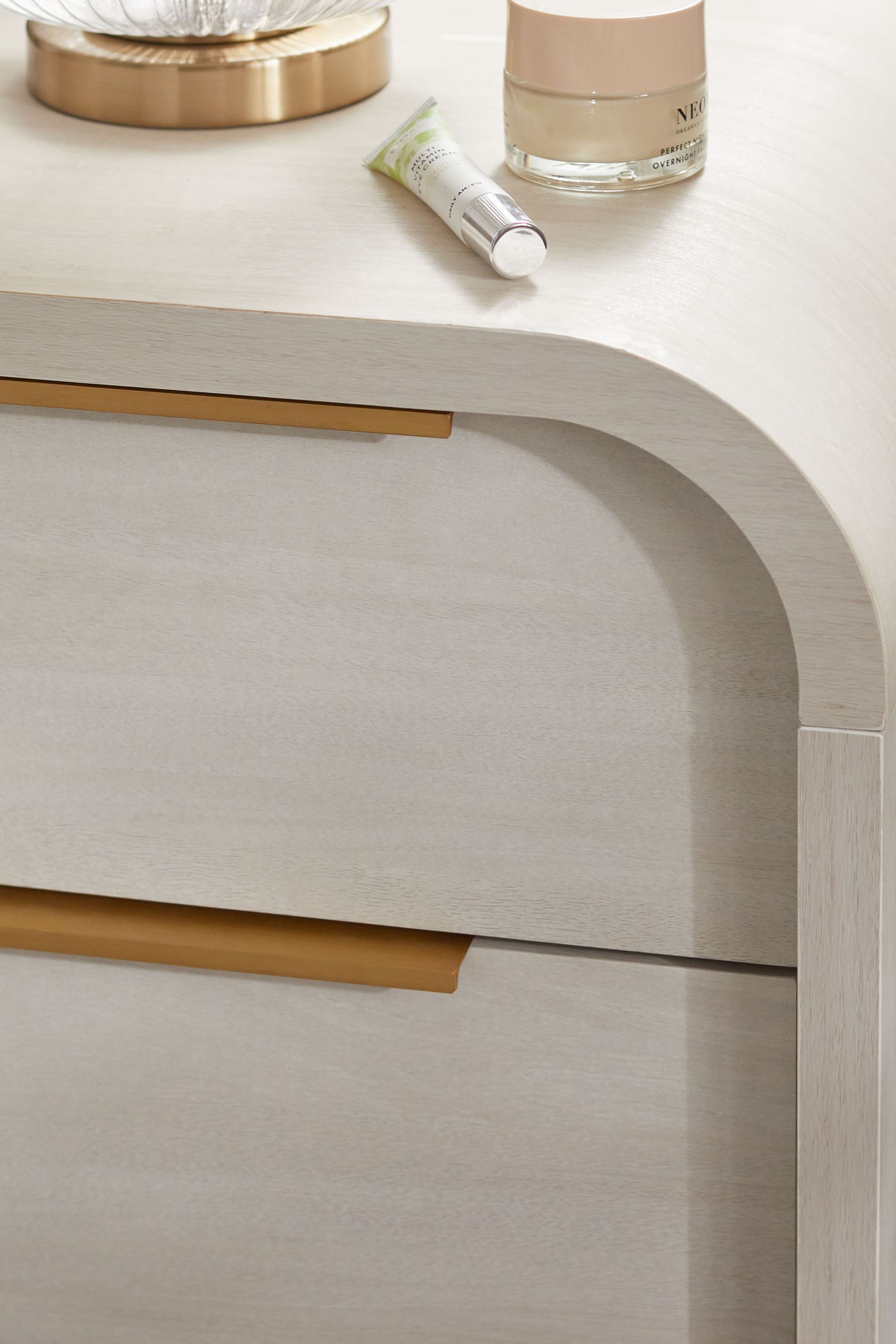 Buy Light Natural Mia Oak Effect Bedside Table from the Next UK online shop