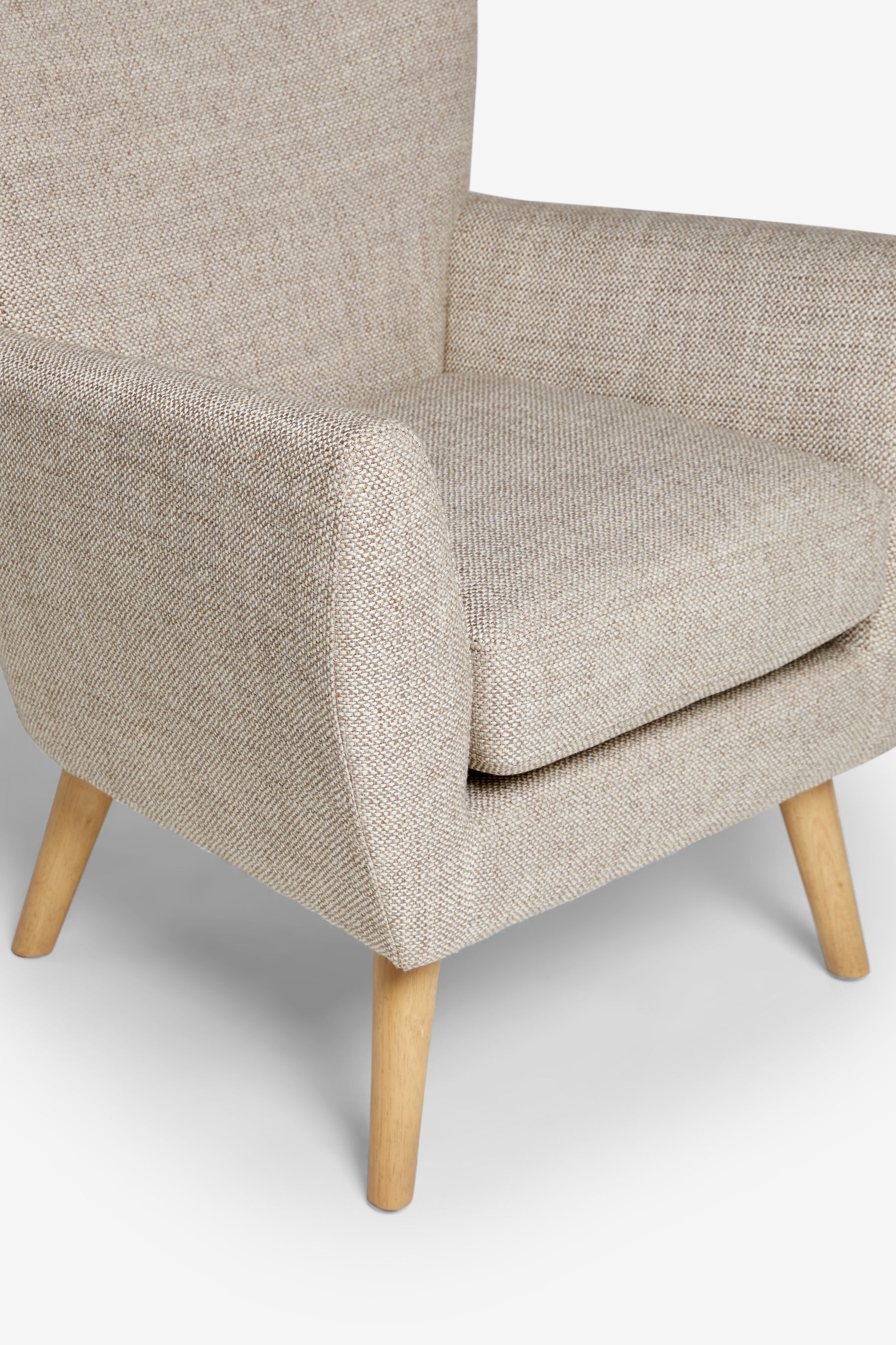 Buy Chunky Weave Mid Natural Wilson II Highback Armchair from the Next ...