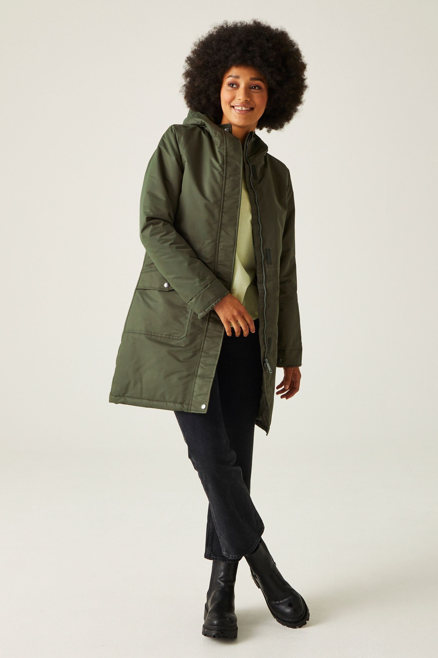 Buy Regatta Green Romine II Long Length Waterproof Jacket from the Next ...