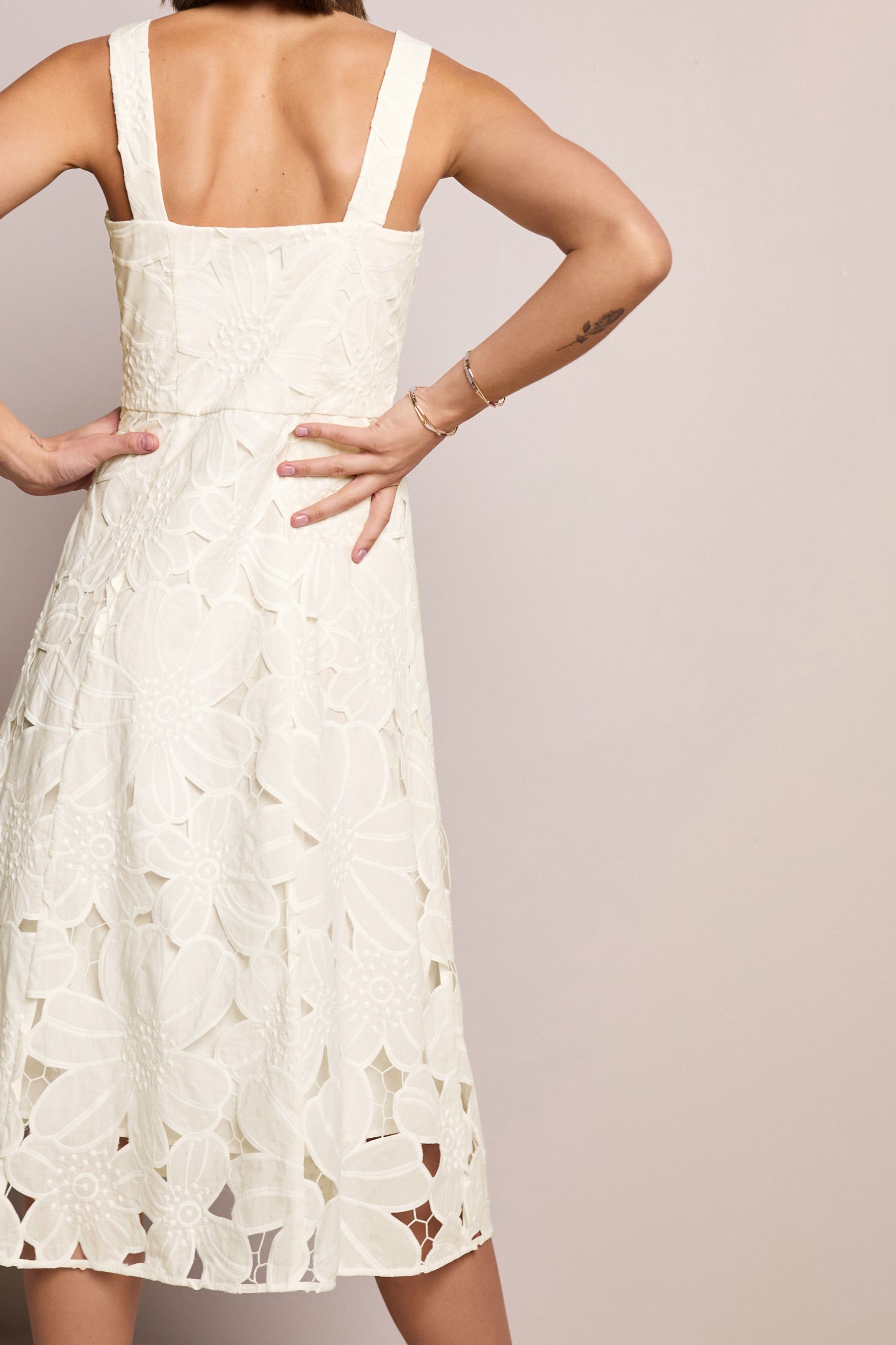 Buy White Floral Lace Dress from the Next UK online shop