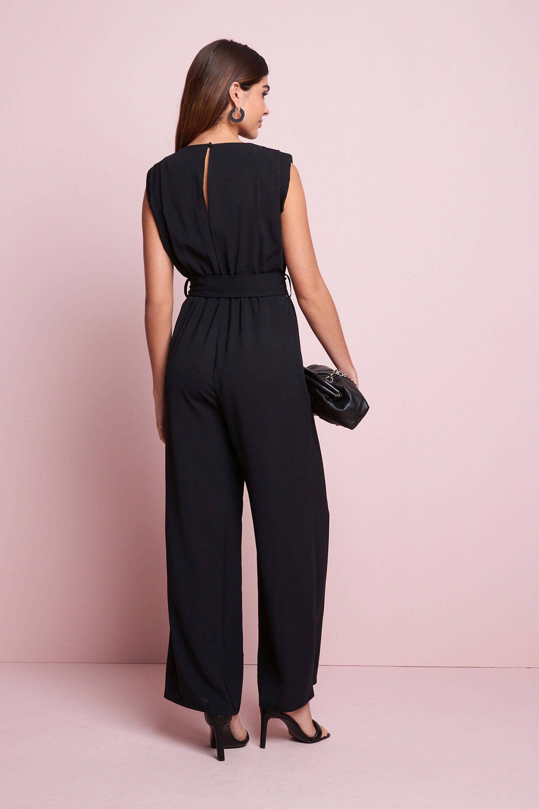 Buy Black Cowl Neck Jumpsuit from the Next UK online shop