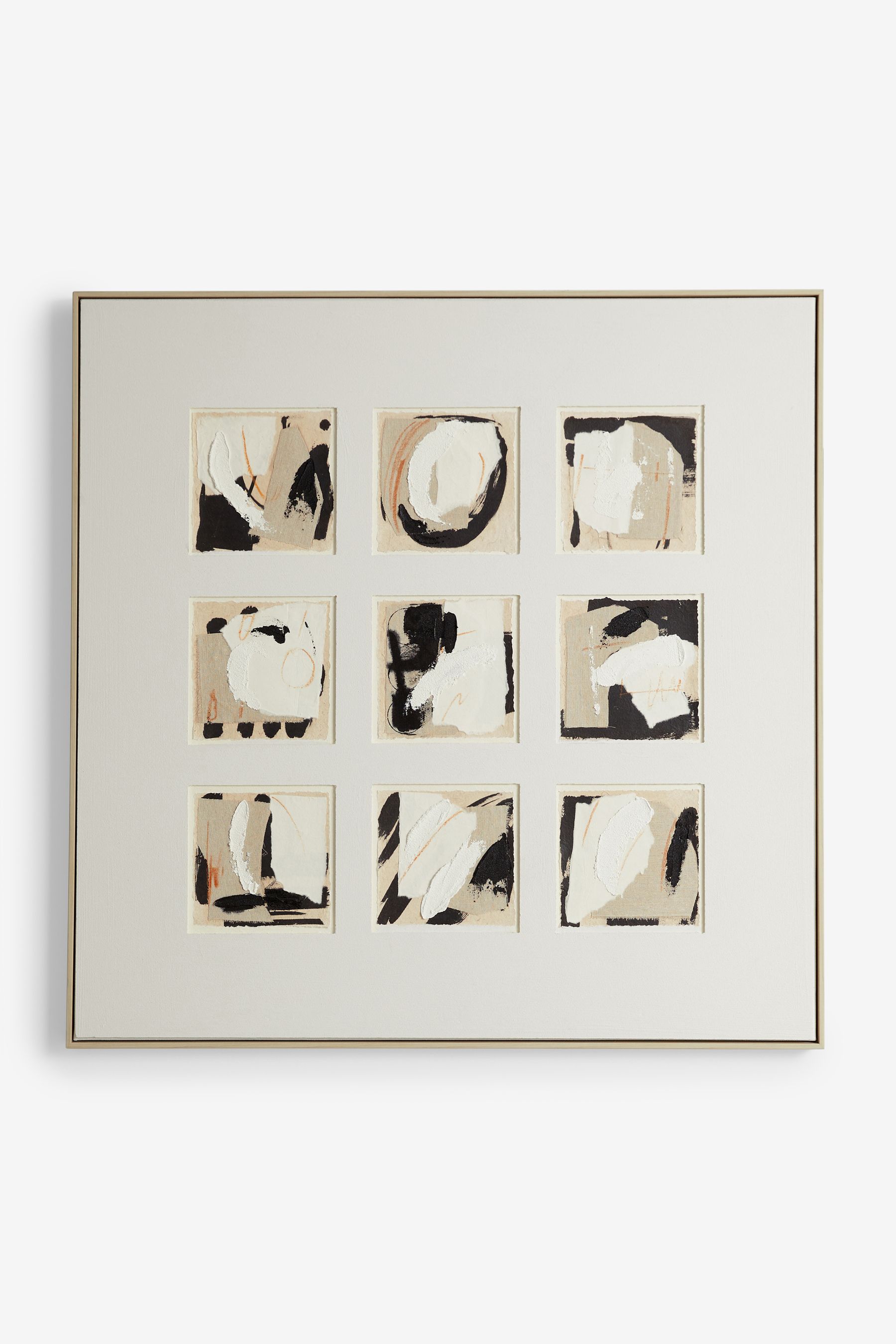 Buy Natural Extra Large Hand Painted Abstract Framed Canvas Wall Art ...