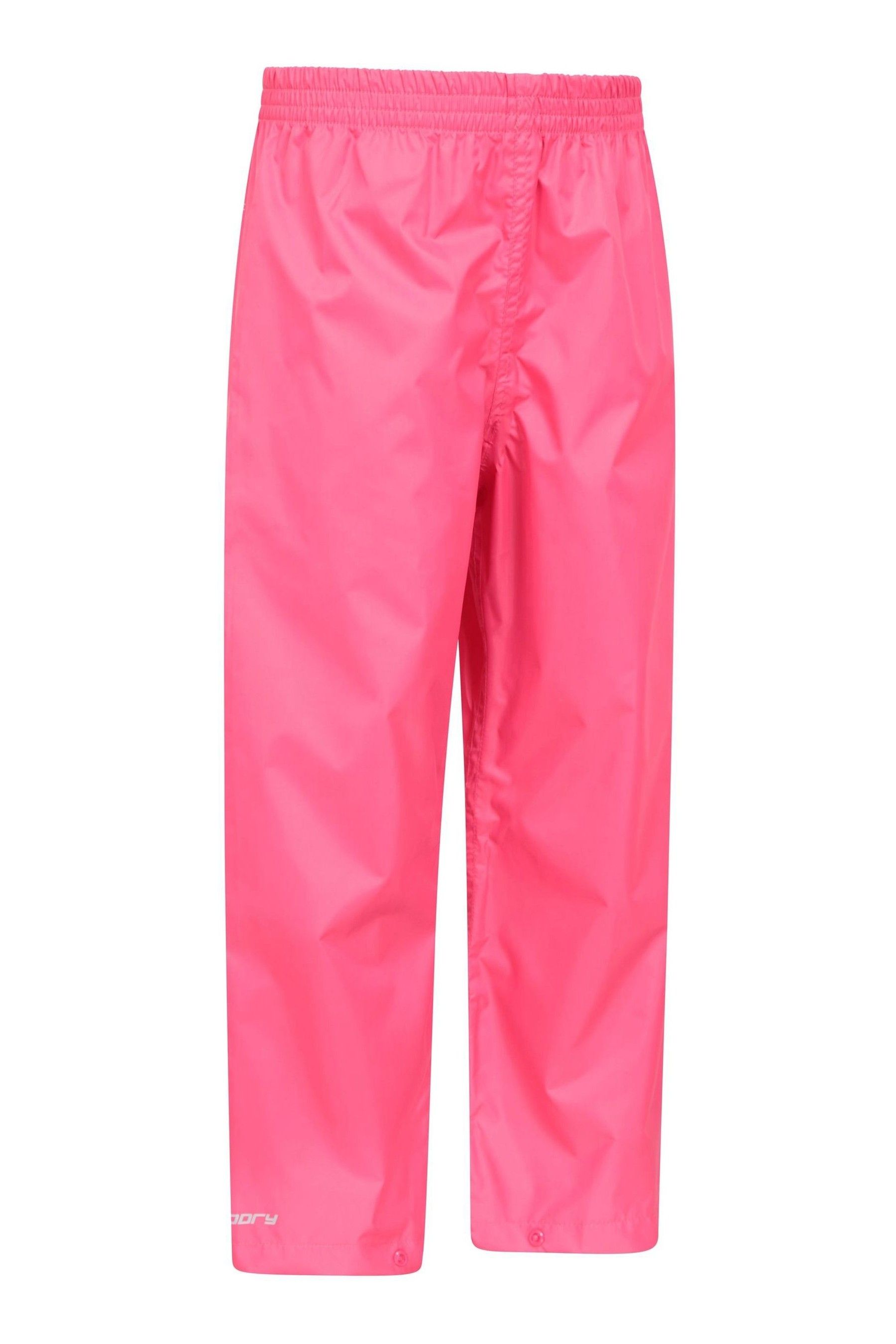 Buy Mountain Warehouse Pink Pakka II Waterproof Kids Trousers from the ...