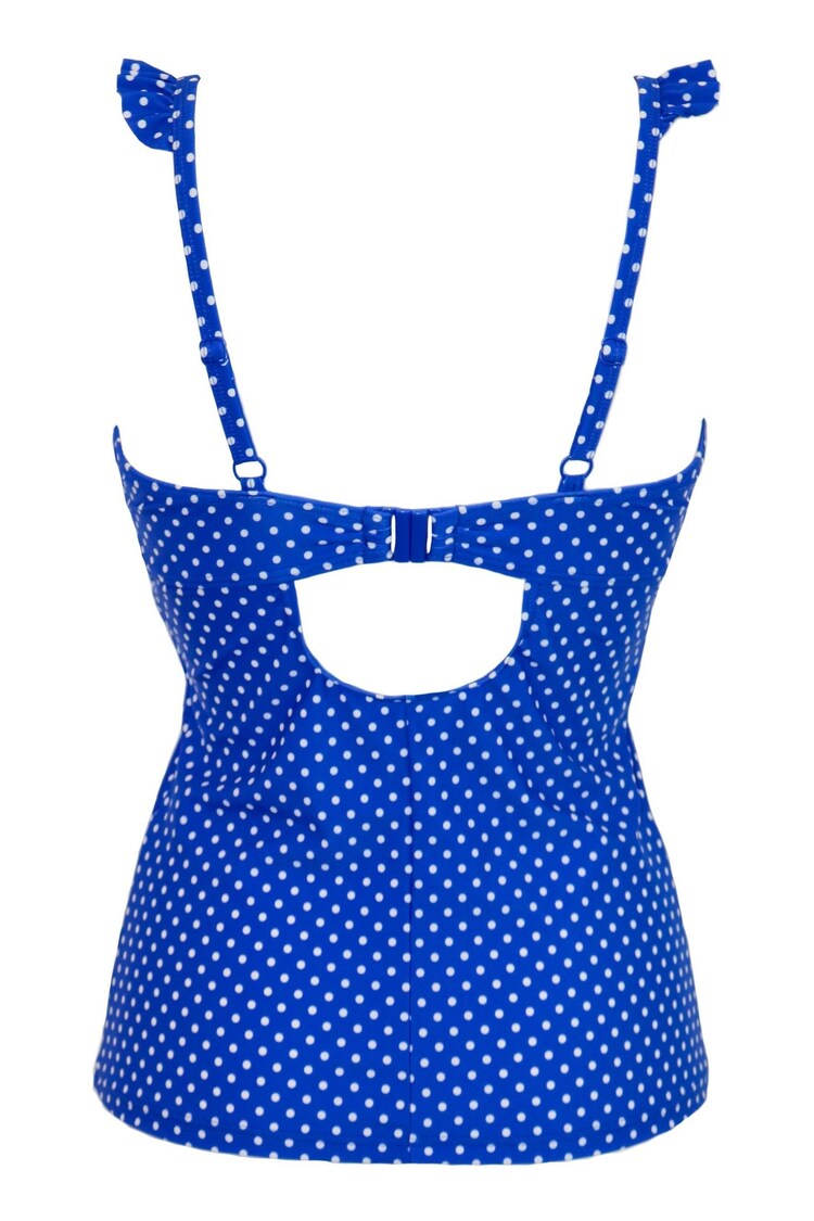 Buy Pour Moi Blue Sicily Lightly Padded Underwired Tankini Top from the ...