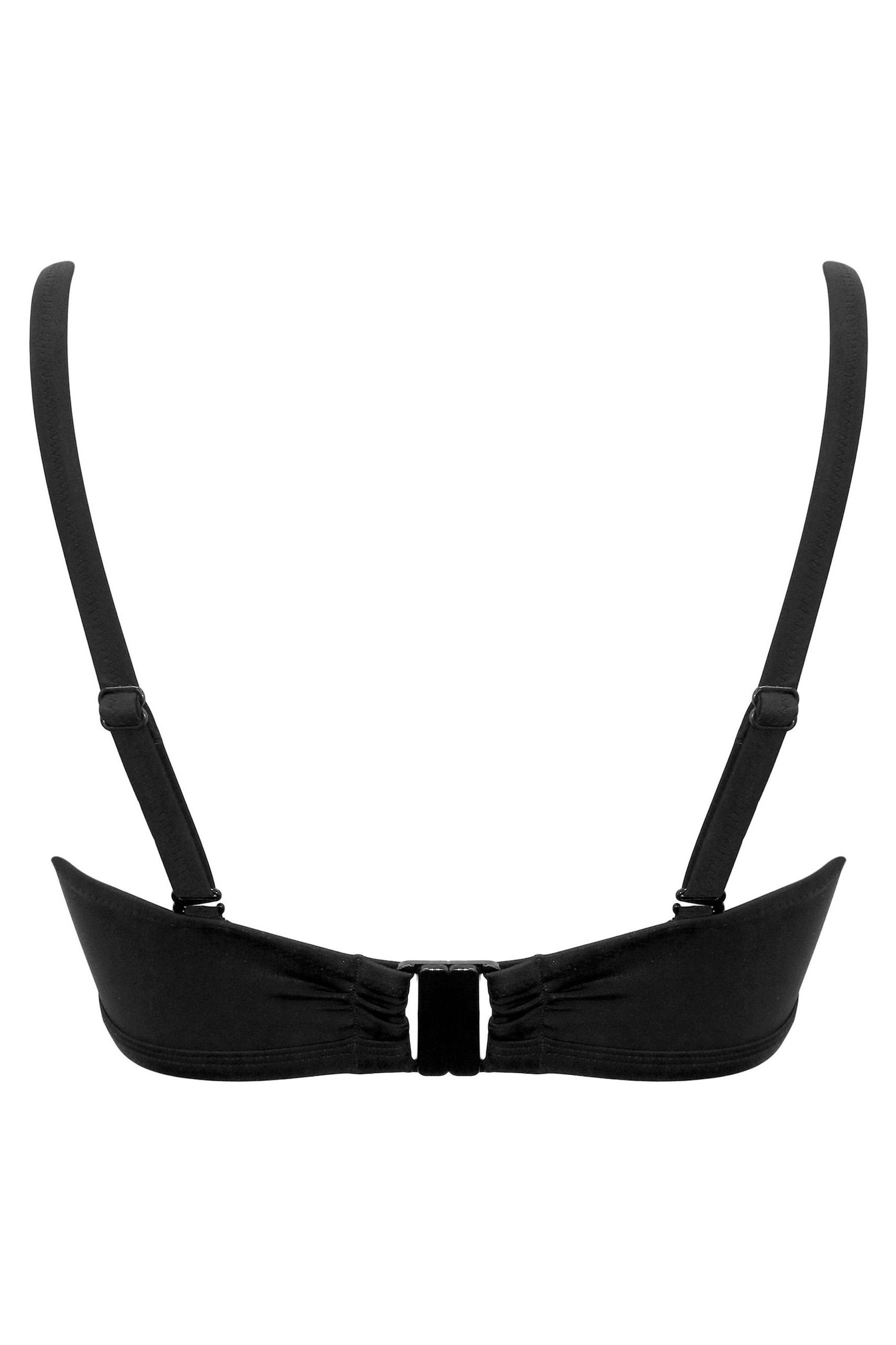Buy Pour Moi Black Fifth Avenue Underwired Longline Padded Bikini Top ...