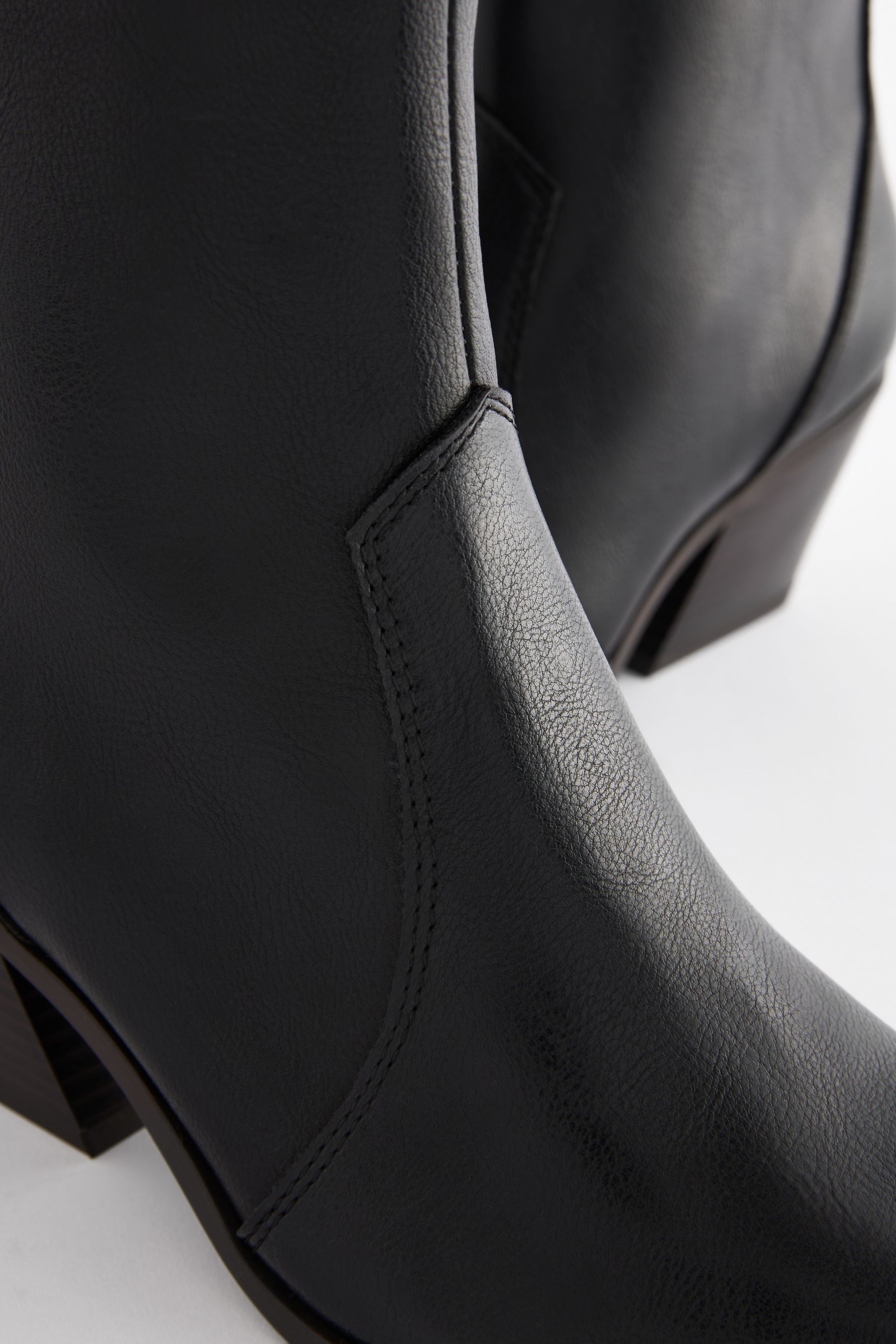 Buy Black Tumbled Standard/Wide Fit Forever Comfort® Cowboy Western ...