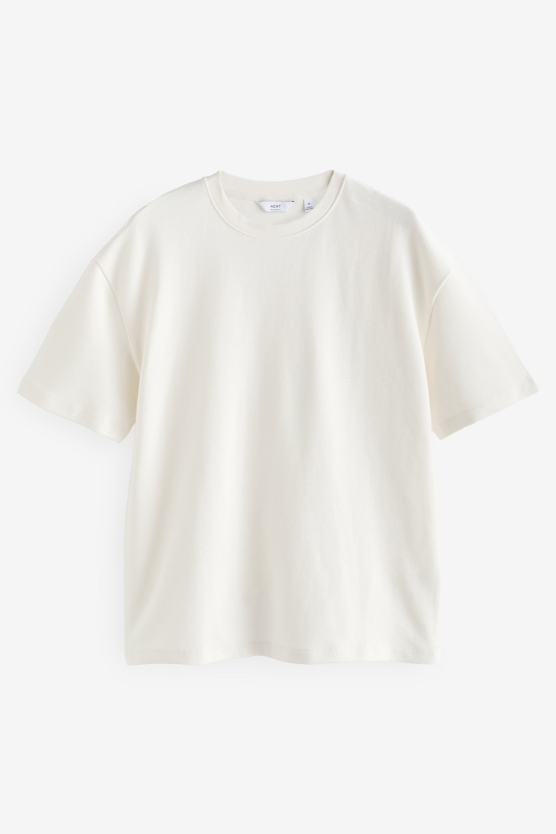 Buy Navy/White/Stone 3 Pack Relaxed Fit Ottoman Texture T-Shirts from ...