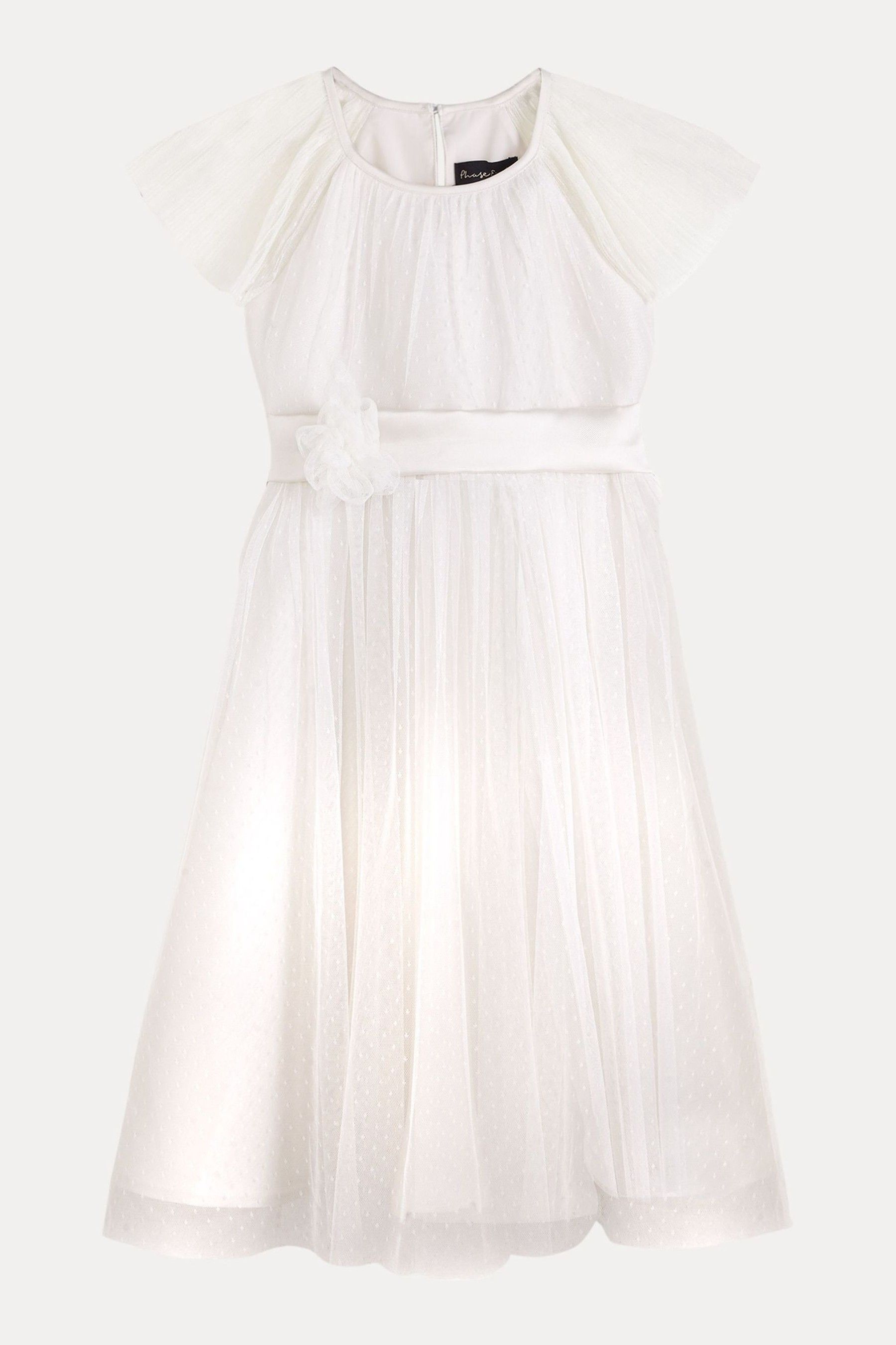 Buy Phase Eight White Jasmine Tulle Fit and Flare Dress from the Next ...