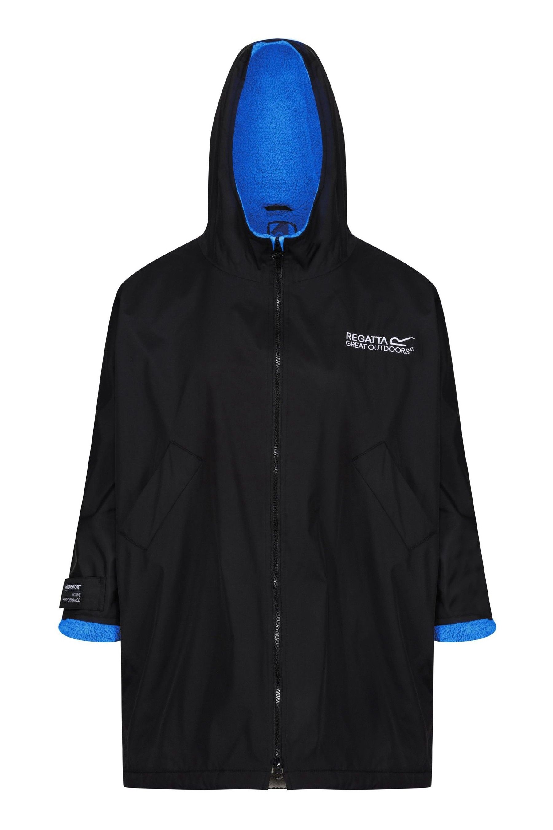 Buy Regatta Black Junior Waterproof Fleece Lined Changing Robe from the ...