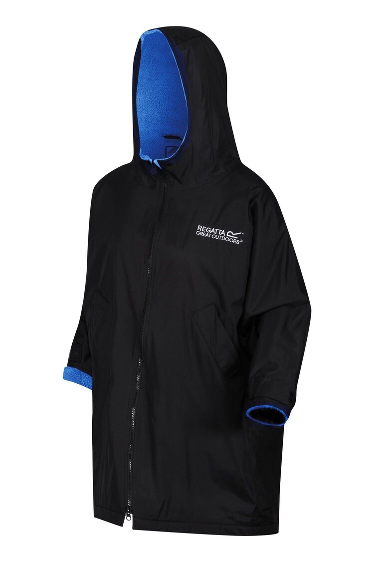 Buy Regatta Black Junior Waterproof Fleece Lined Changing Robe from the ...